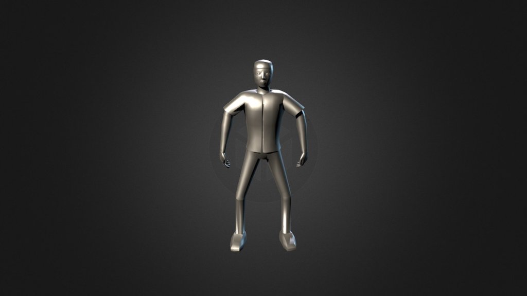 Character (No texture) + IDLE - 3D model by RaulH [b1cc4a1] - Sketchfab