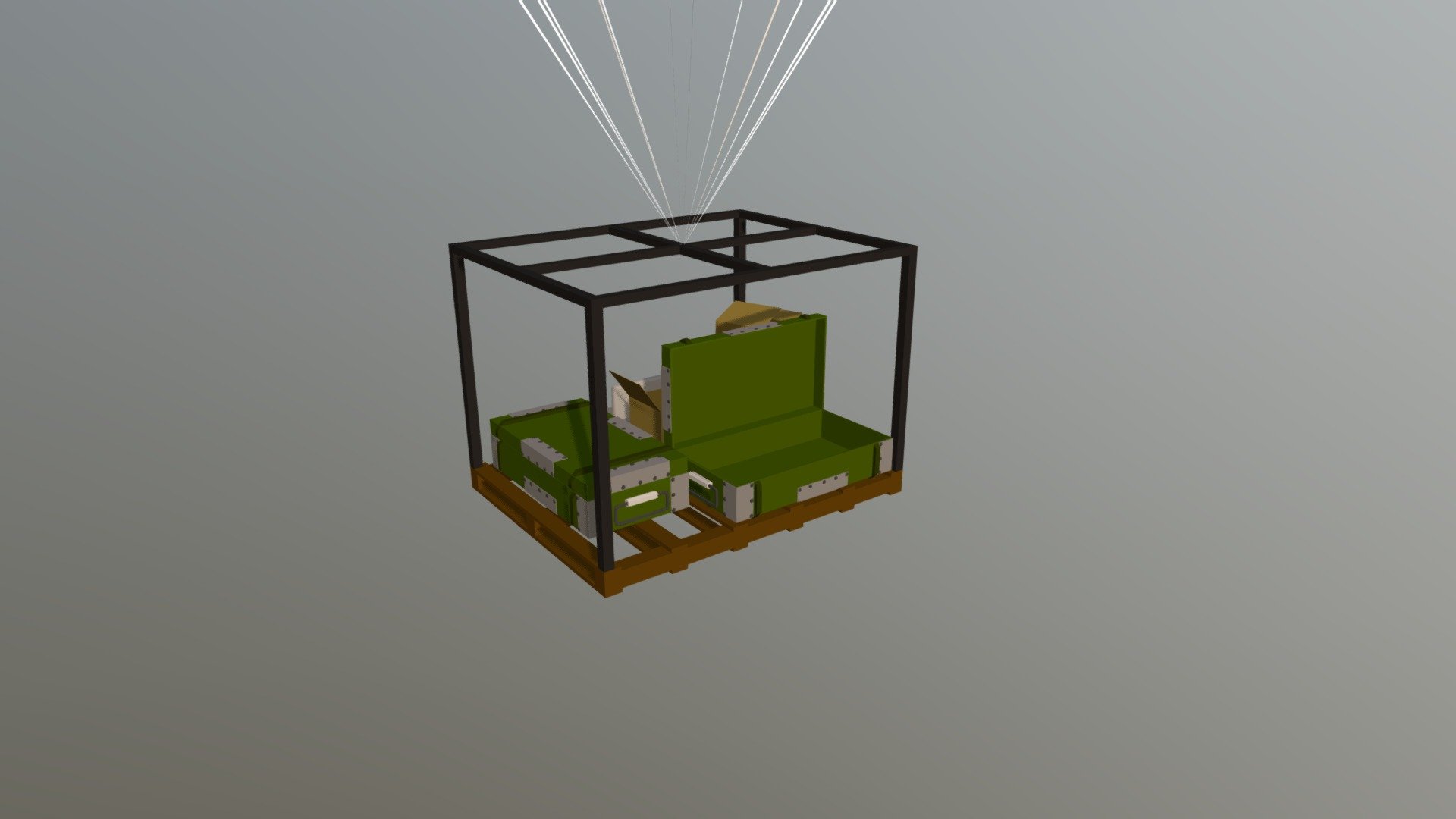 Airdrop LowPoly isometric - 3D model by invisibledeathfromradiation ...