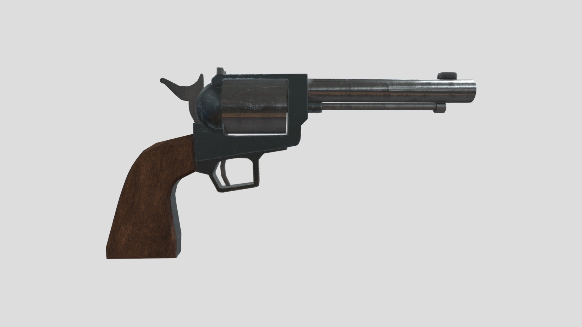 Stylized Western Revolver - Download Free 3D model by CannonMonkey ...