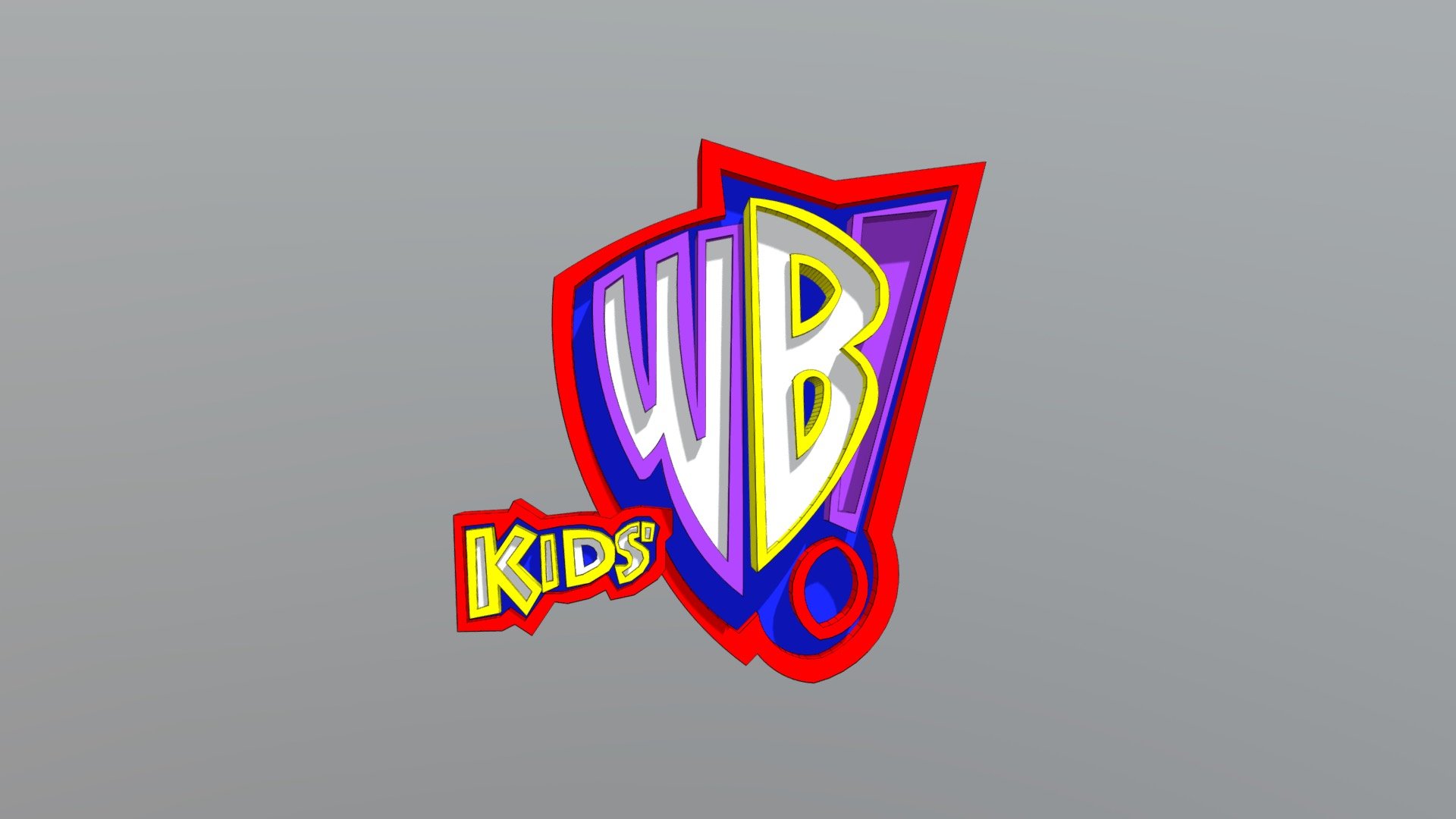Kids WB logo (1997-2000 concept) - Download Free 3D model by Zarboy086 ...