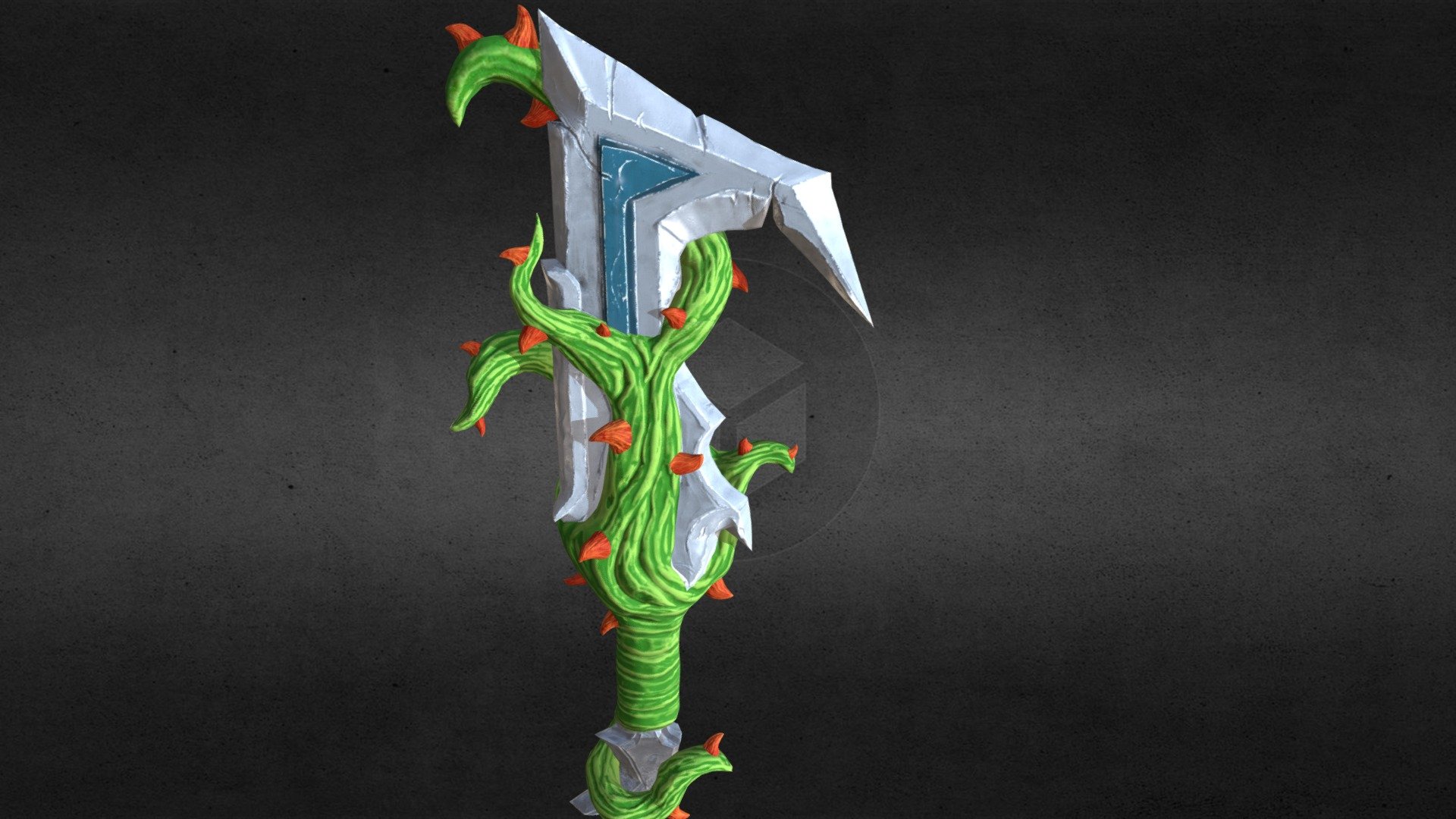 Game asset: Stylized plant sword - 3D model by JulienBernier3D [b1d39d2 ...