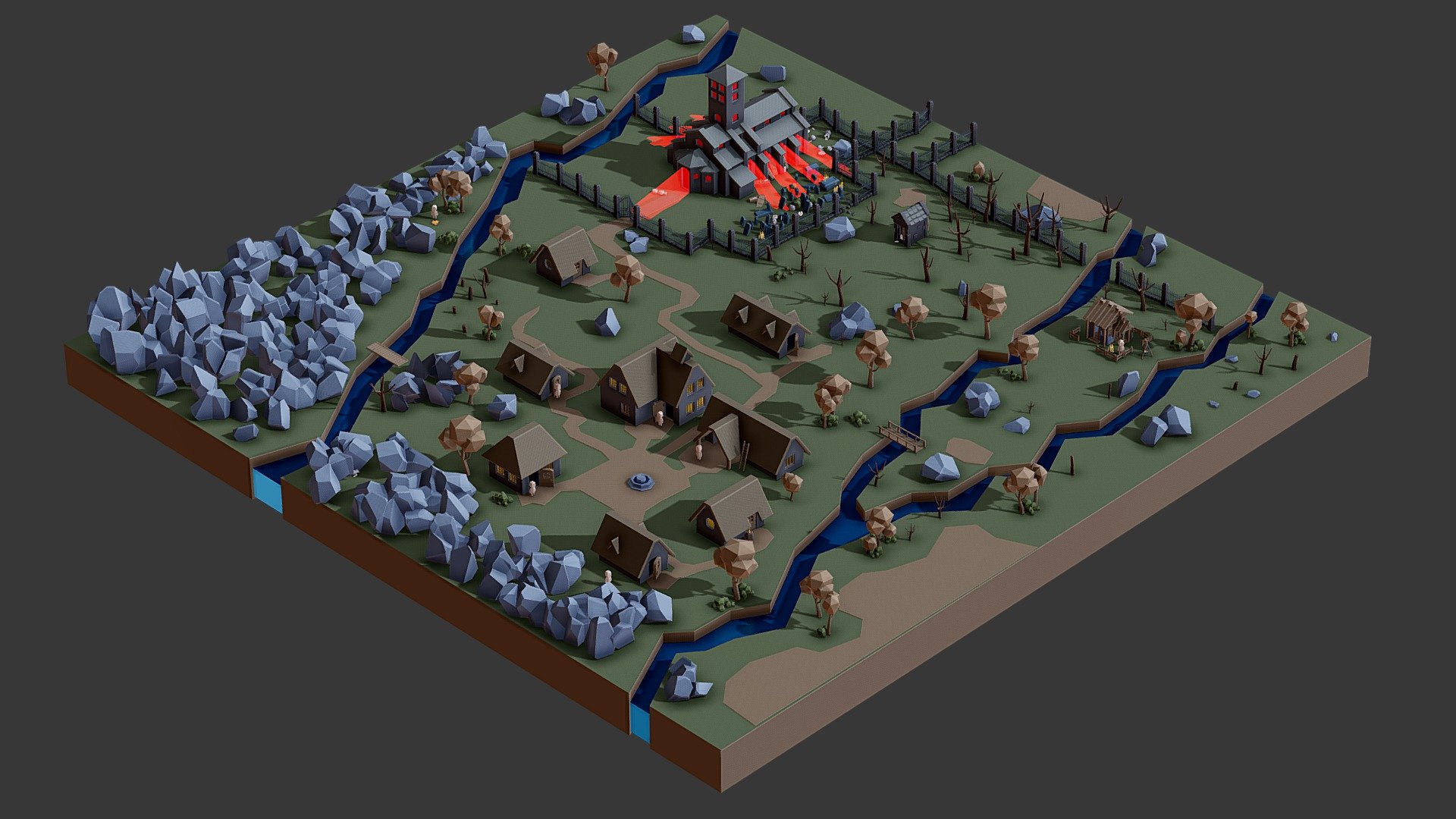 Diablo Tristram (Scene) - 3D model by Konstantin (@burunduk) [b1d428f ...
