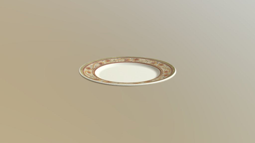 Plate - 3D model by Delfin [b1d5387] - Sketchfab