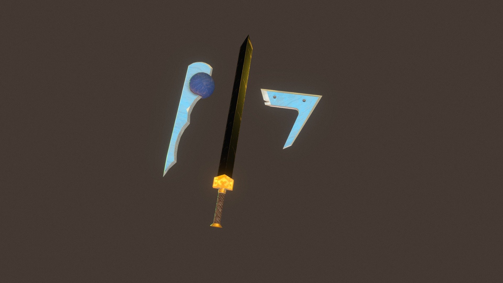 Sokka's weapons - 3D model by mlle_gavroche [b1d568b] - Sketchfab