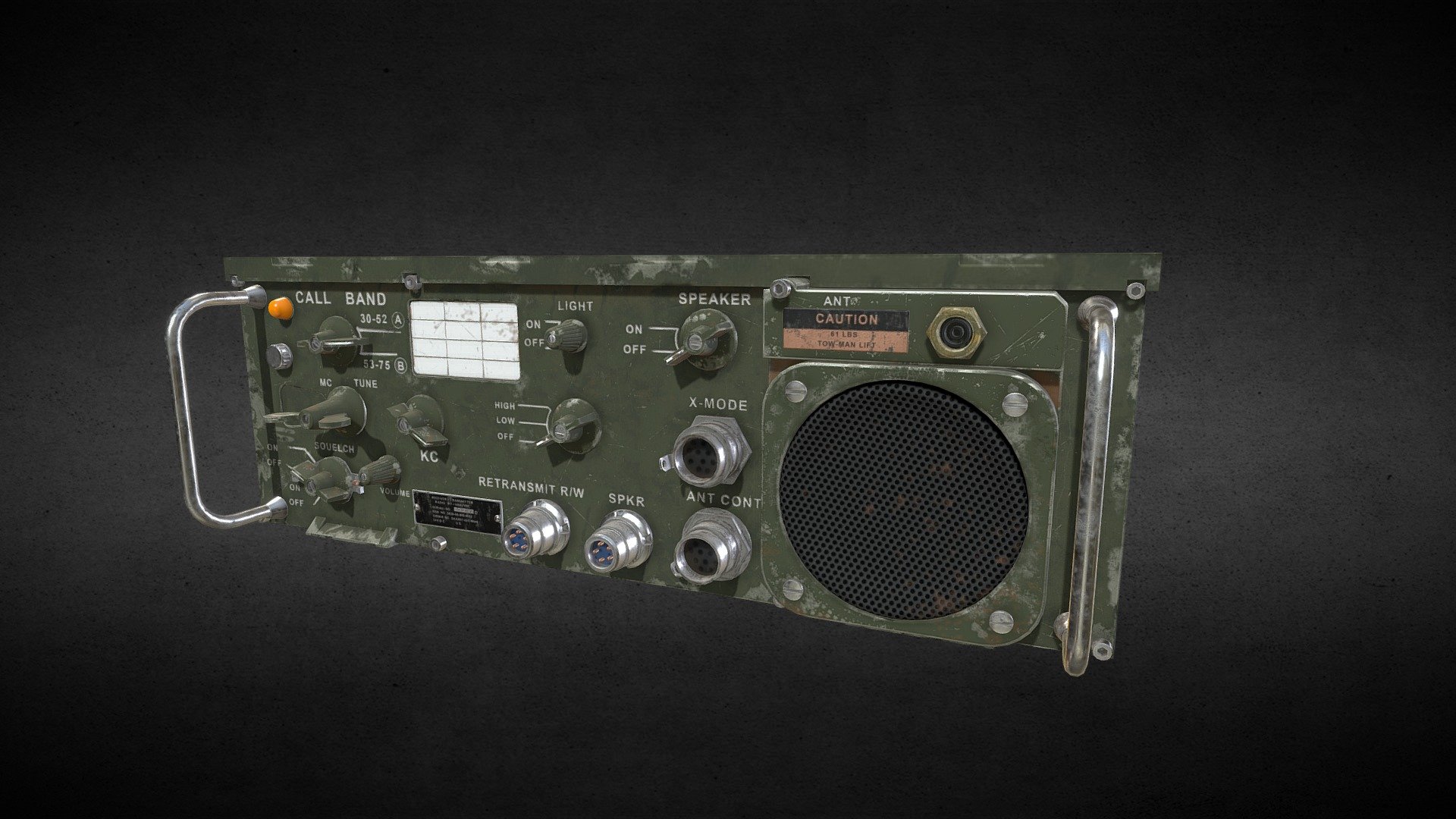 Old Radio (RT-524) - 3D model by hamzag32 (@b.hamzag32) [b1d6b6d] - Sketchfab