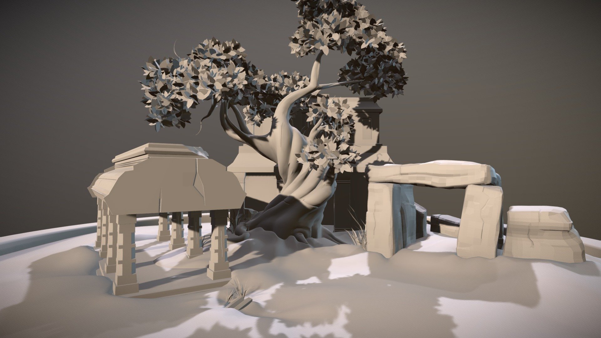 Tree Bg - 3D model by Juvin_c [b1d78c3] - Sketchfab