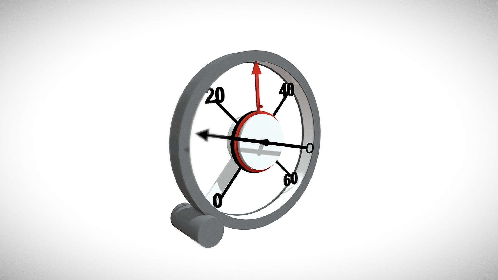 Wind Speed Dial/LED Light with Max Pointer - Download Free 3D model by ...