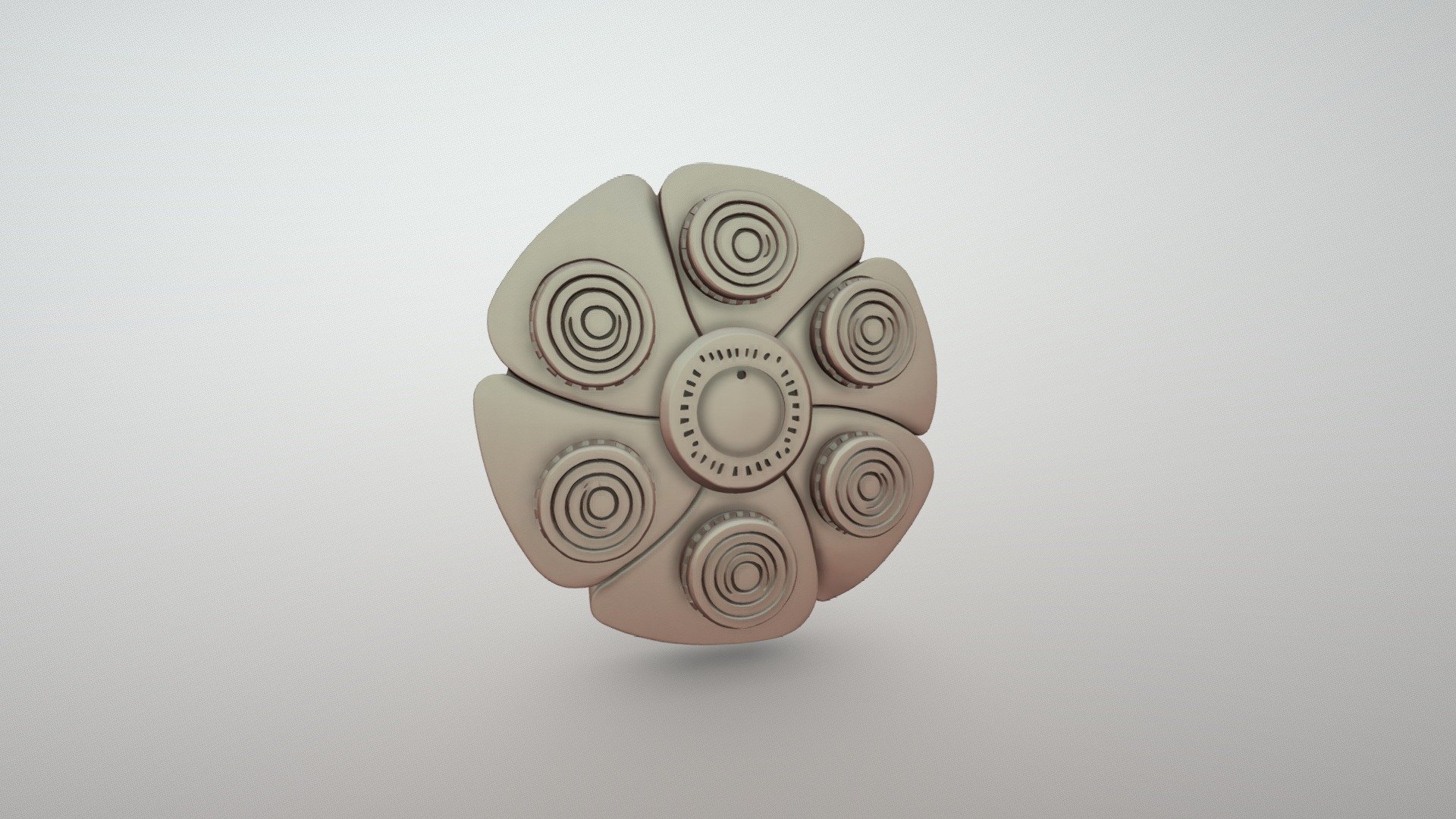 Electronic massage device with LED lights - 3D model by isalija ...