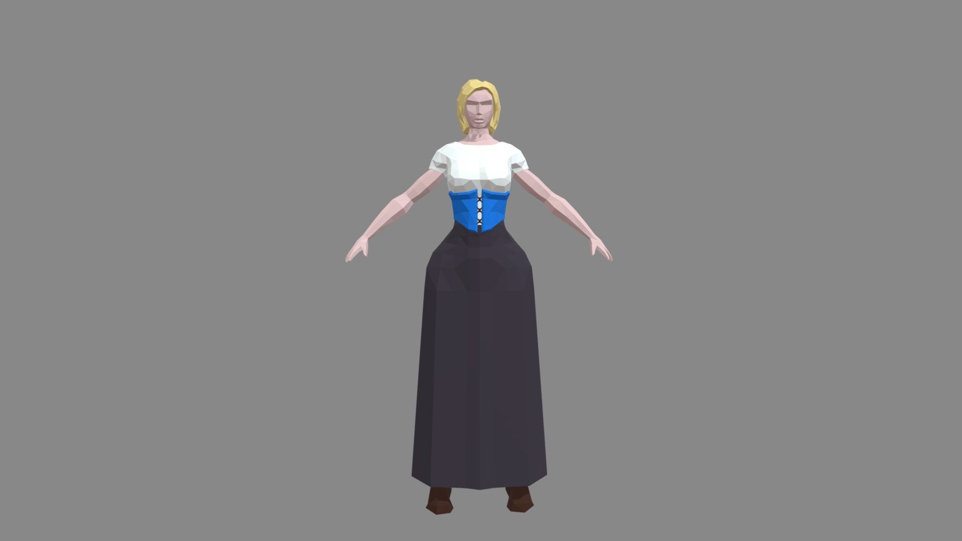 Low Poly Woman - 3D model by la_chaise [b1d9ad0] - Sketchfab