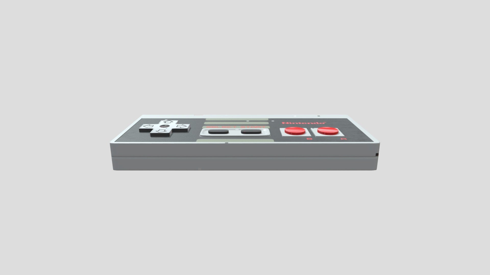 NES Controller. - 3D model by mayakaur [b1d9b81] - Sketchfab