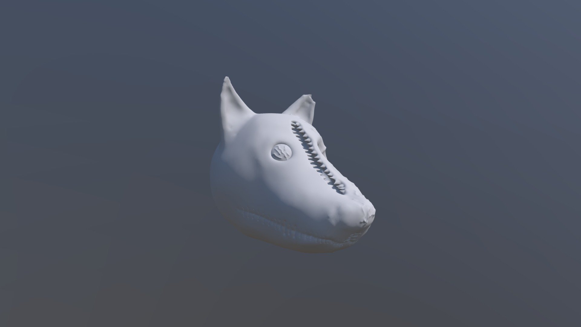 Monster_Dog_Head - 3D model by Cheezco [b1da061] - Sketchfab