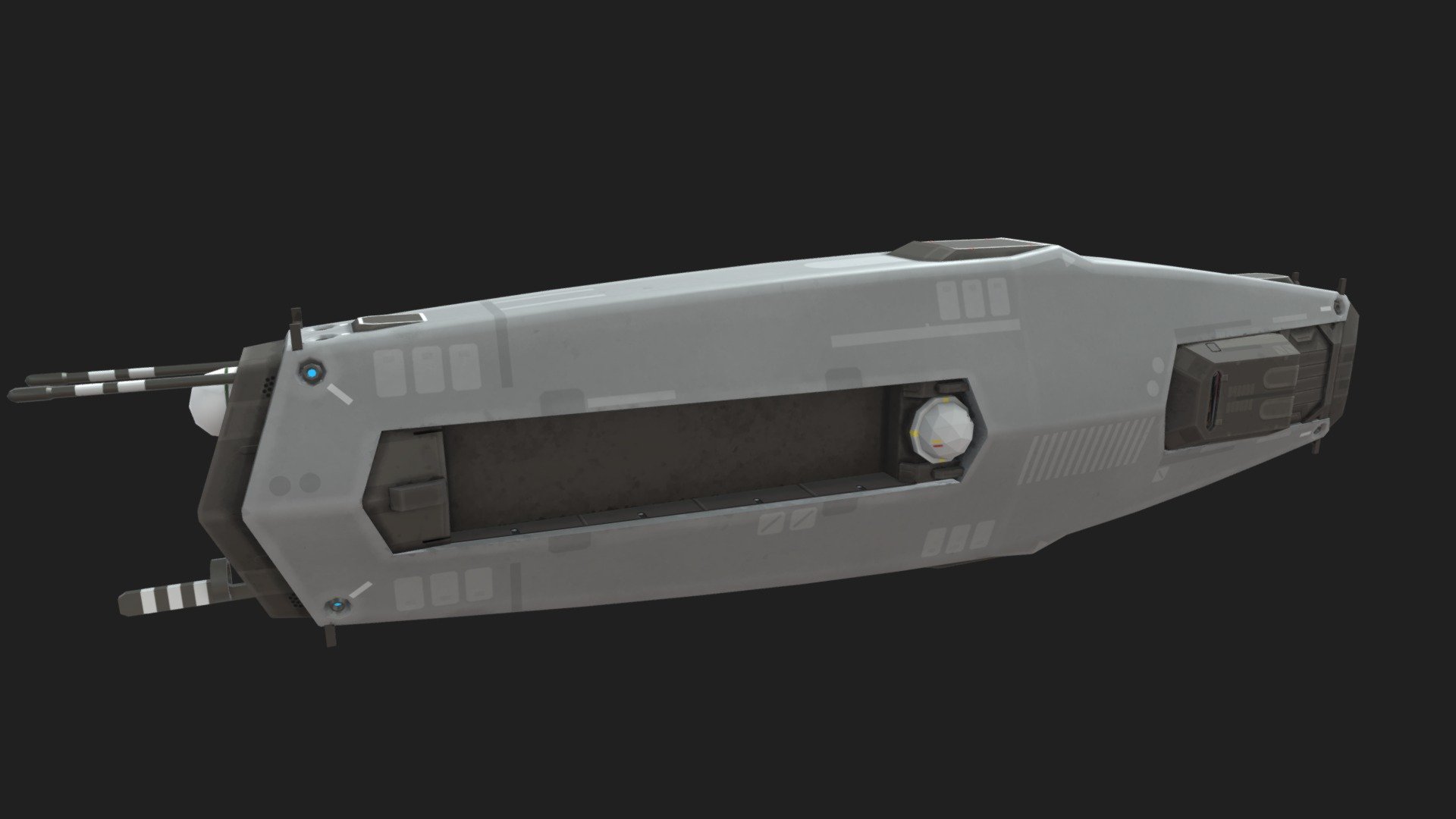 Nebulous Project - Epaulette Class Destroyer - Download Free 3D model ...