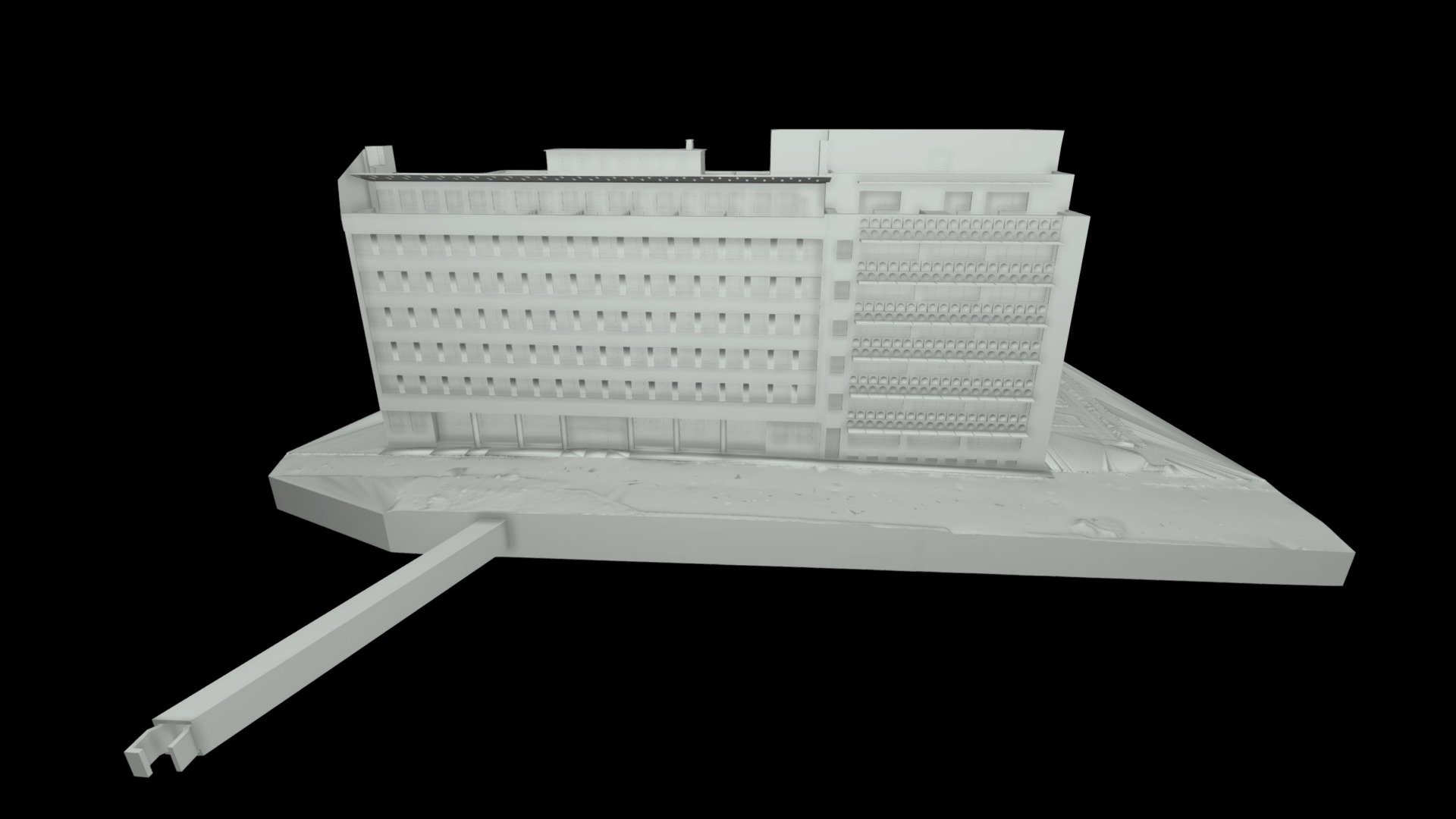 Hospital Building - 3D model by OCUPLAN ® (@LaserVision) [b1dbb9e ...