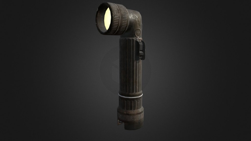 WWII Vintage Torch - 3D model by Vishwajeet Gaurav (@vishwajeetg.vg ...