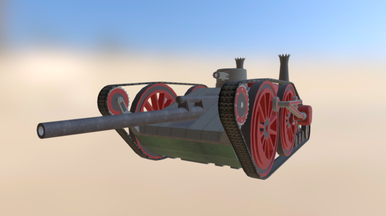 Steampunk Tank "Centipede" - 3D model by Sethodine [b1dddfd] - Sketchfab