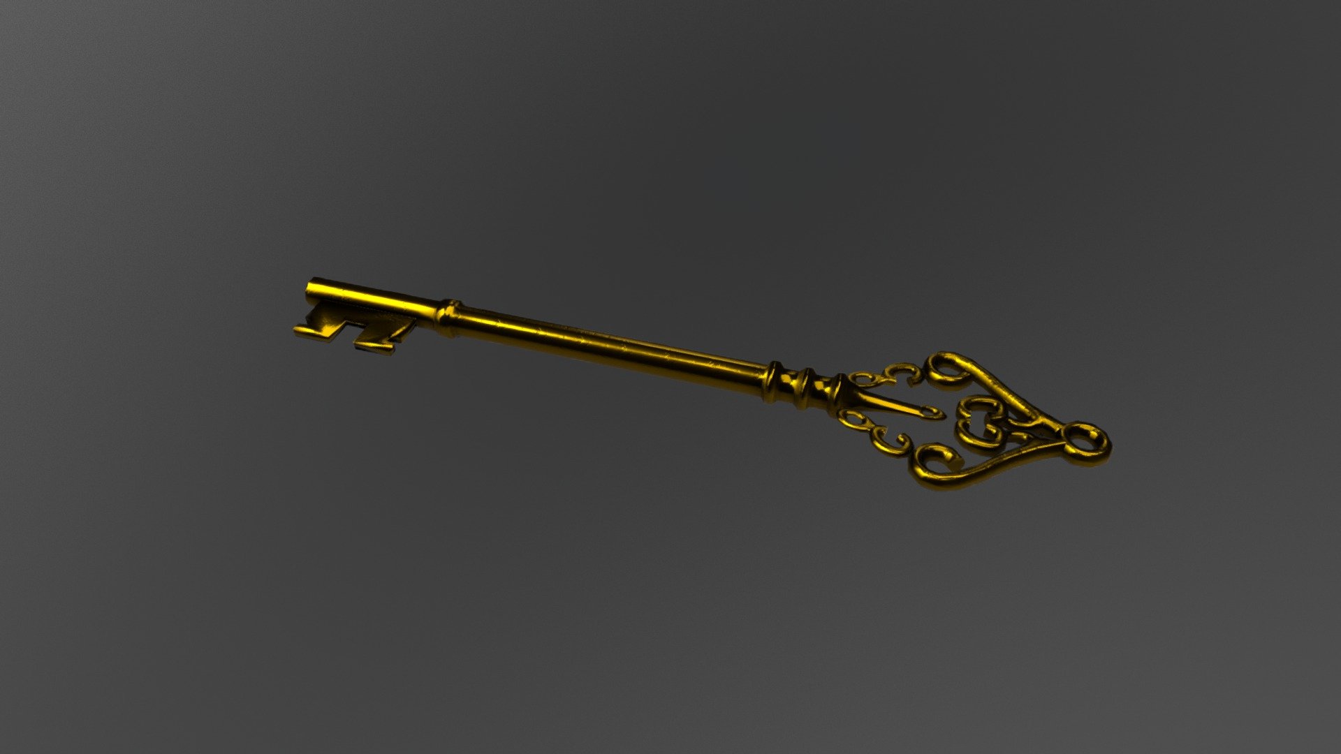 Key (Gold) - 3D model by Franck-Allen_Nguyen [b1df170] - Sketchfab