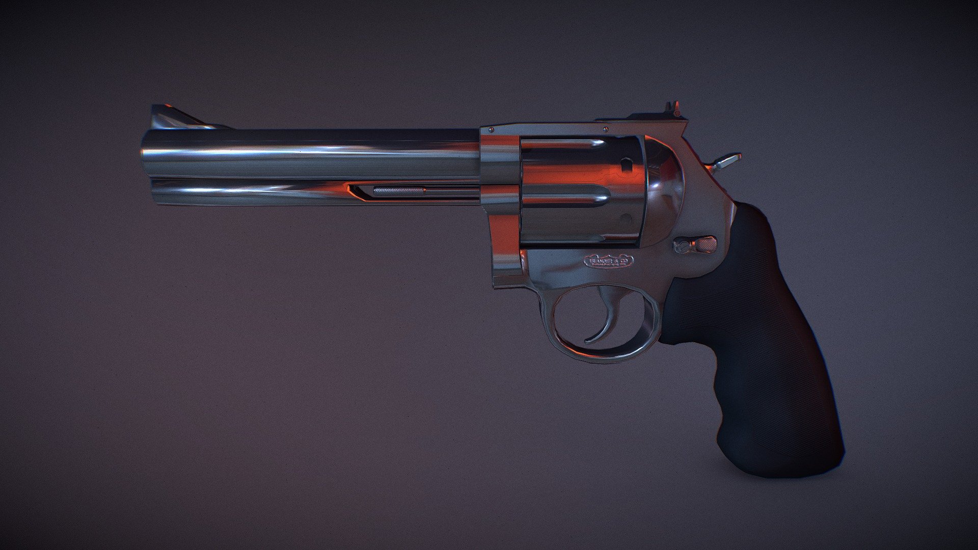 .357 Revolver (Game Asset) - 3D model by Mikeyoboy [b1e3edf] - Sketchfab