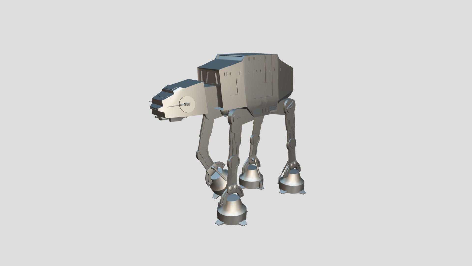 AT-AT model - 3D model by JuanPabloB [b1e4085] - Sketchfab