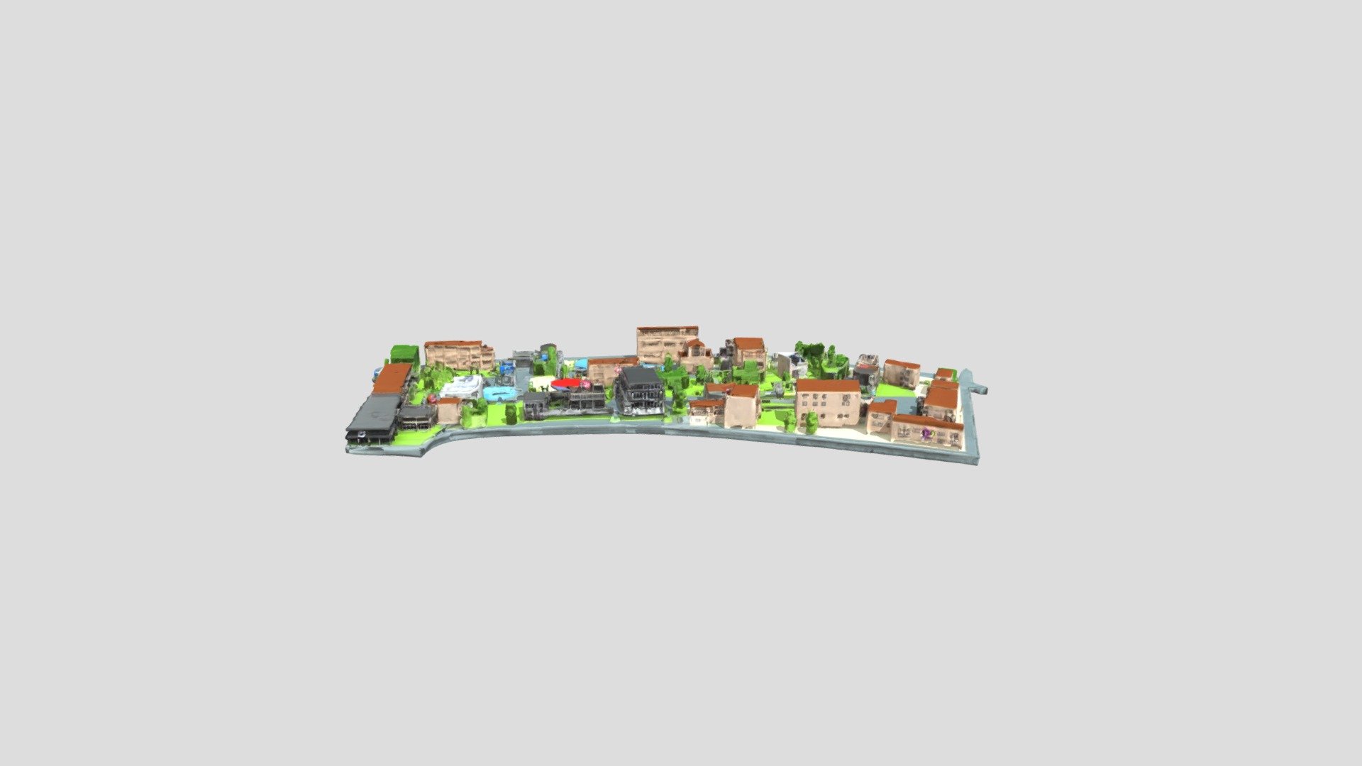 Suan Sunandha Map - 3D model by ithiansa [b1e480b] - Sketchfab