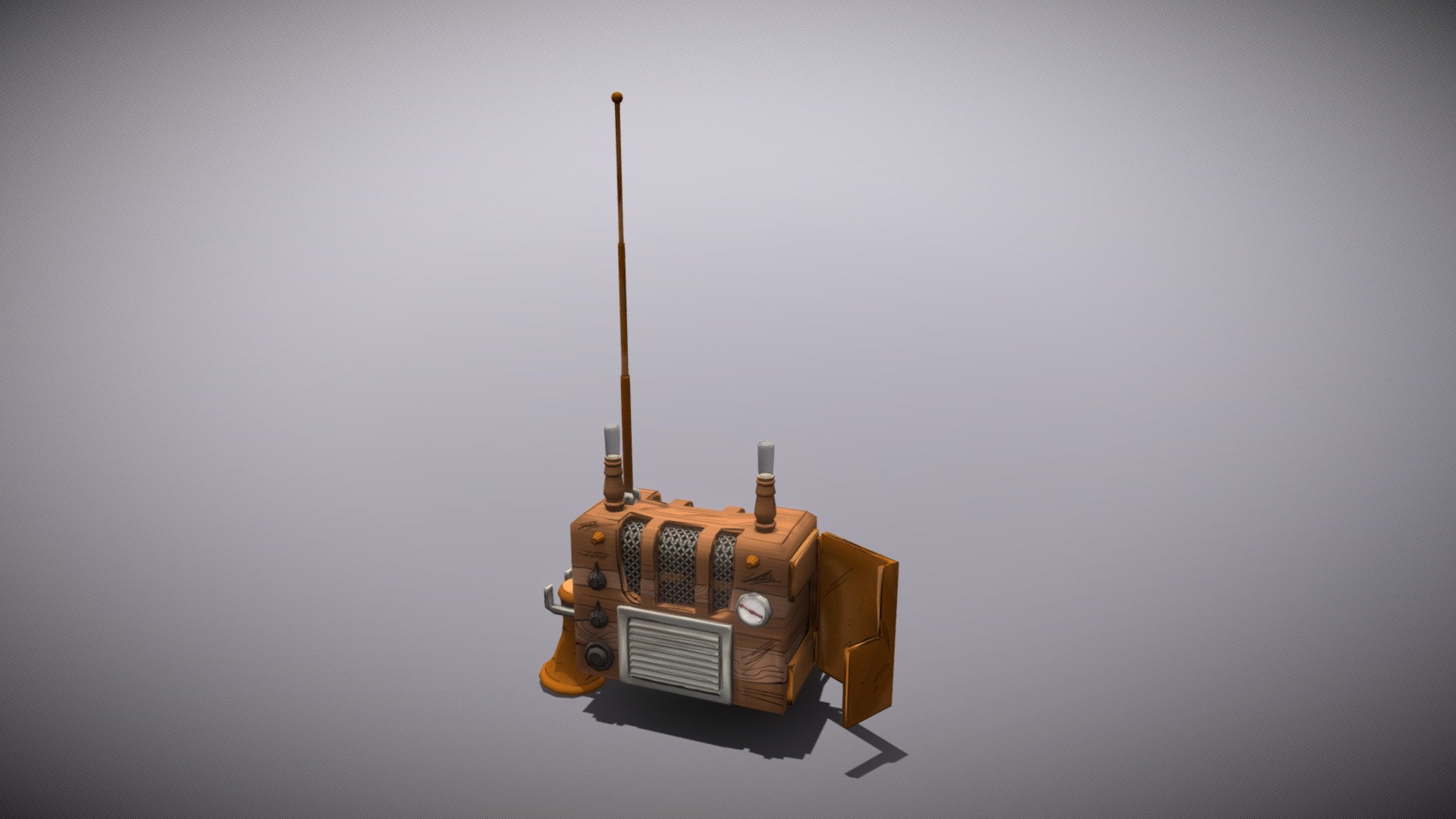 Steampunk Radio - Download Free 3D model by Loch Greer (@LochG ...