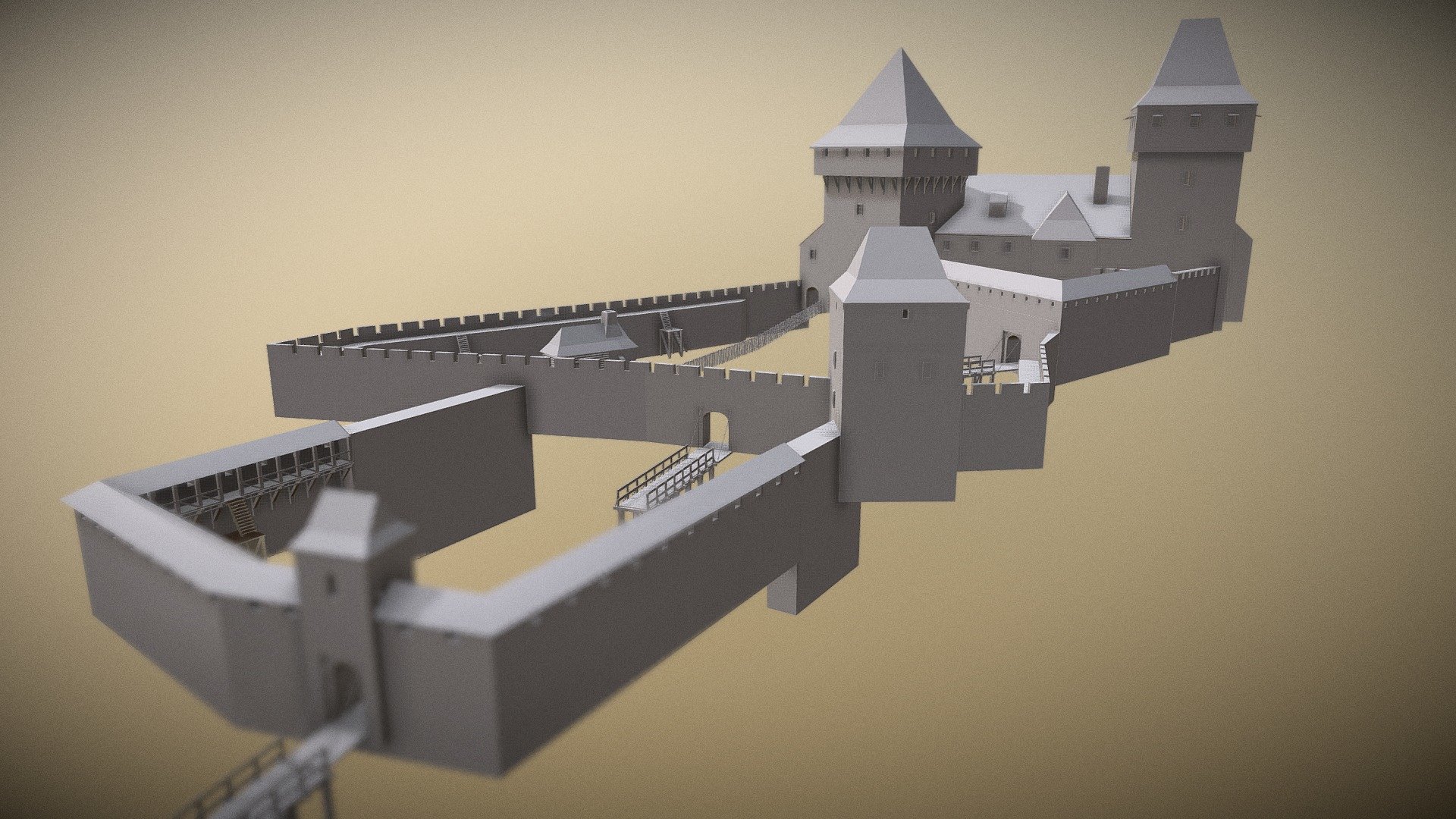Liptovsky Hrad - 3D model by Dwarf Digital Archeology (@furuglas ...