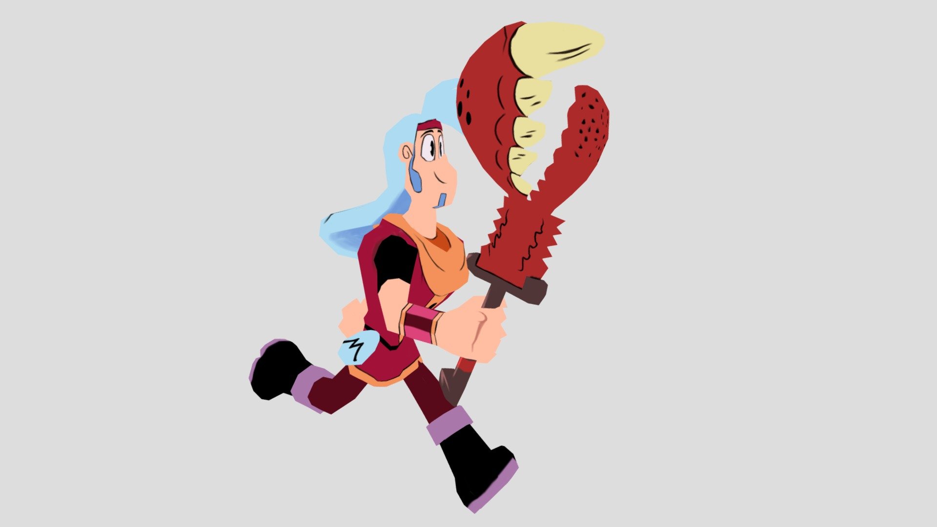 Fanart - Prohyas Warrior, low-poly - 3D model by Renée Vianen ...