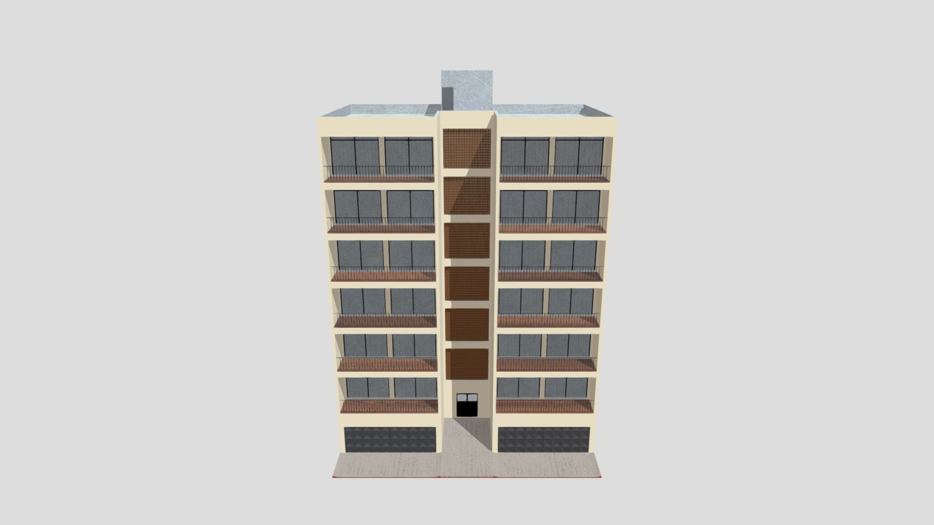 ONE FACADE BUILDING - Download Free 3D model by eliasacg01 [b1ec933 ...