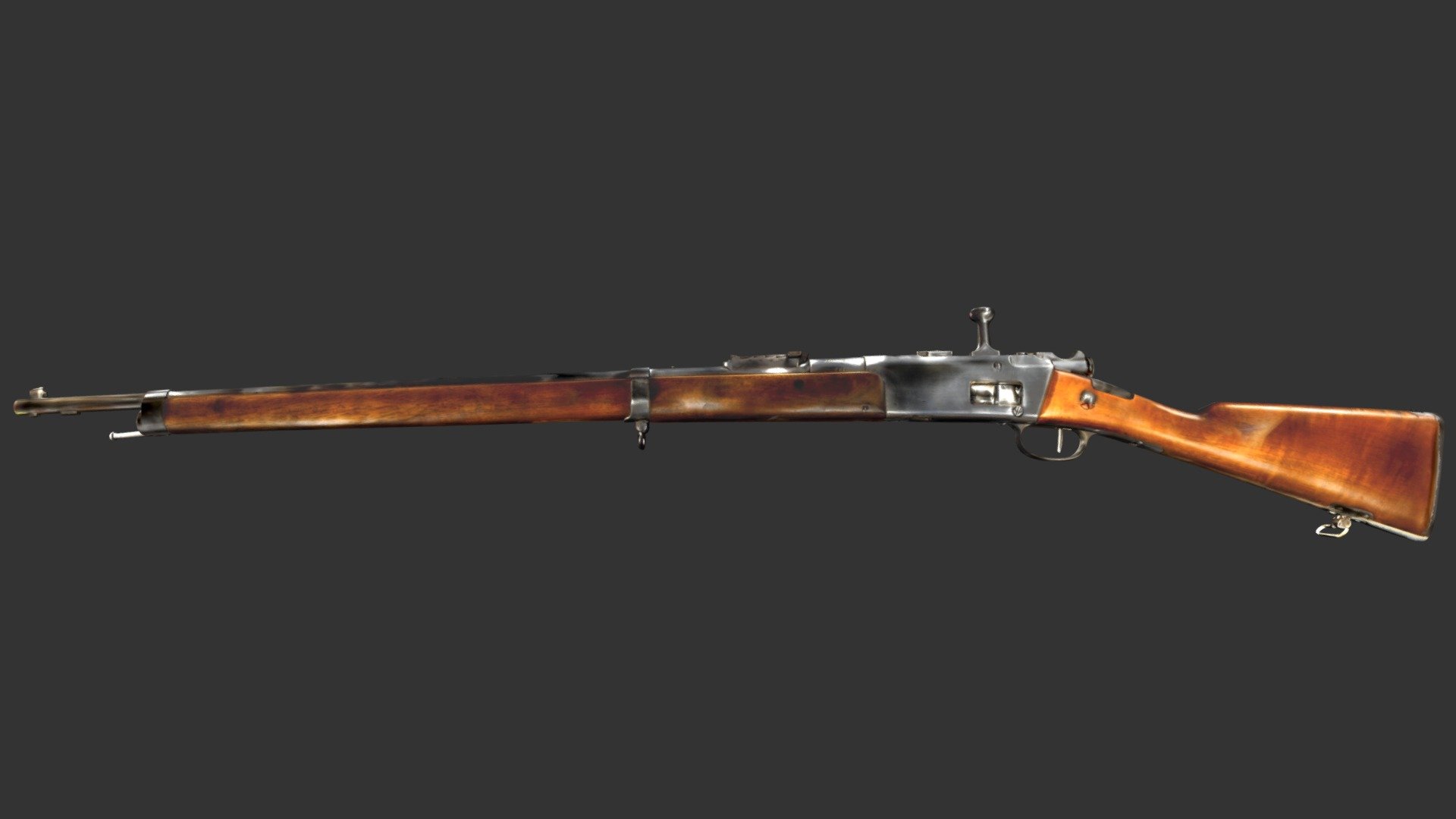 Lebel rifle - 3D model by Romania 100 - Marea Unire (@Acum100ani.ro ...