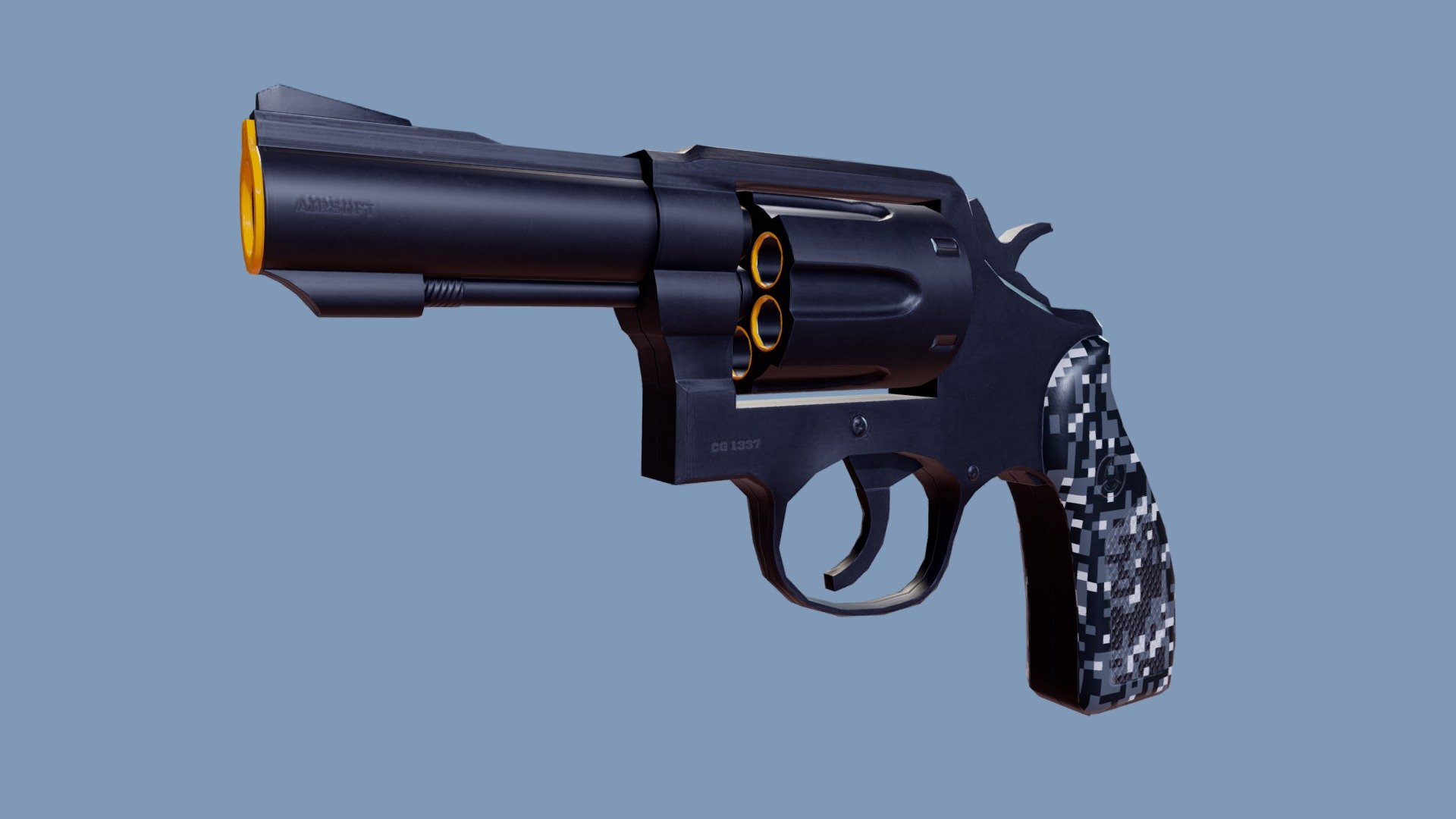 Revolver (Airsoft) - 3D model by Tobias Røvik (@tobiasroevik) [b1edc9c ...