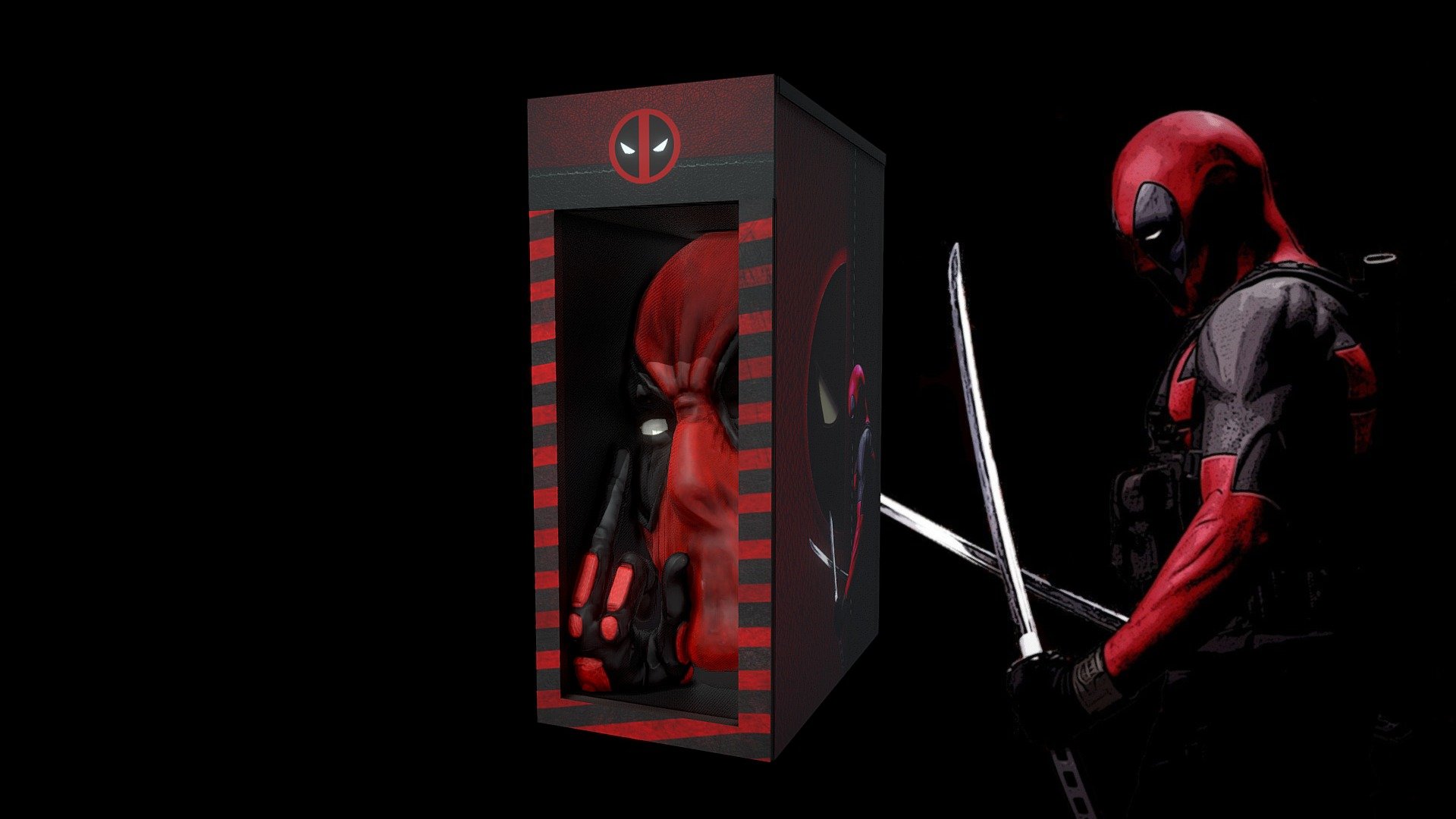 Deadpool Book Nook - 3D model by Meta Entry (@nihatozkurt91) [b1eef29 ...