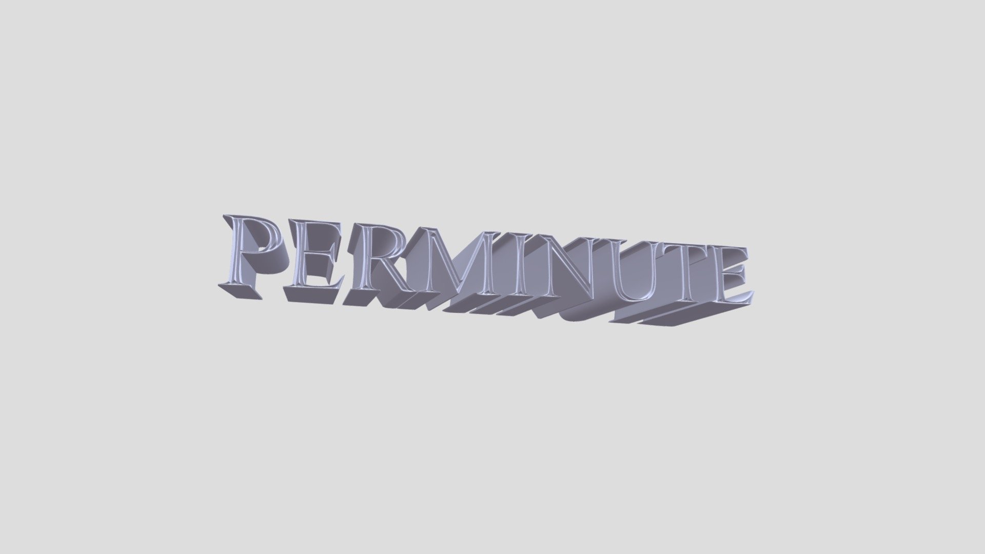perminutelogo - Download Free 3D model by perminute [b1ef342] - Sketchfab