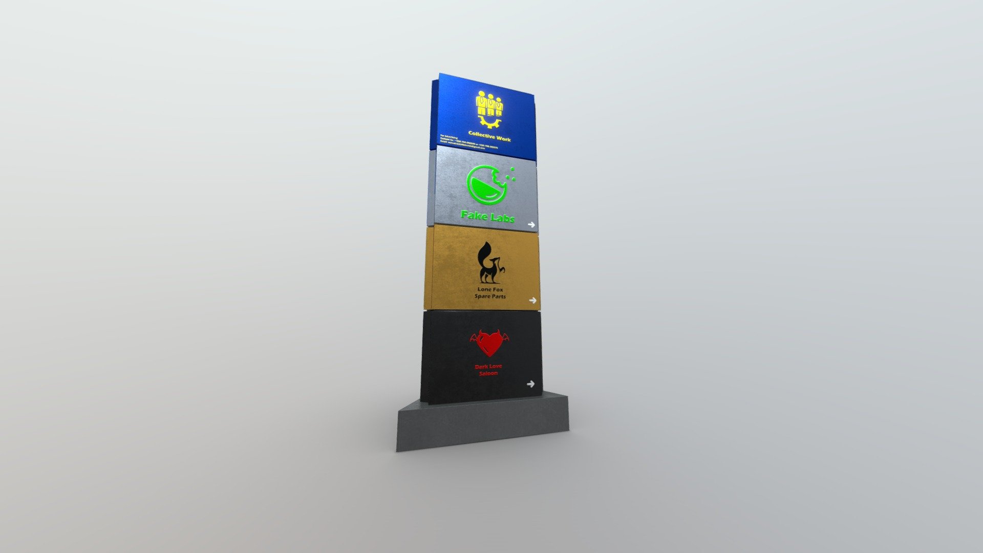 Road Signage - Buy Royalty Free 3D model by wamala [b1f0b4a ...