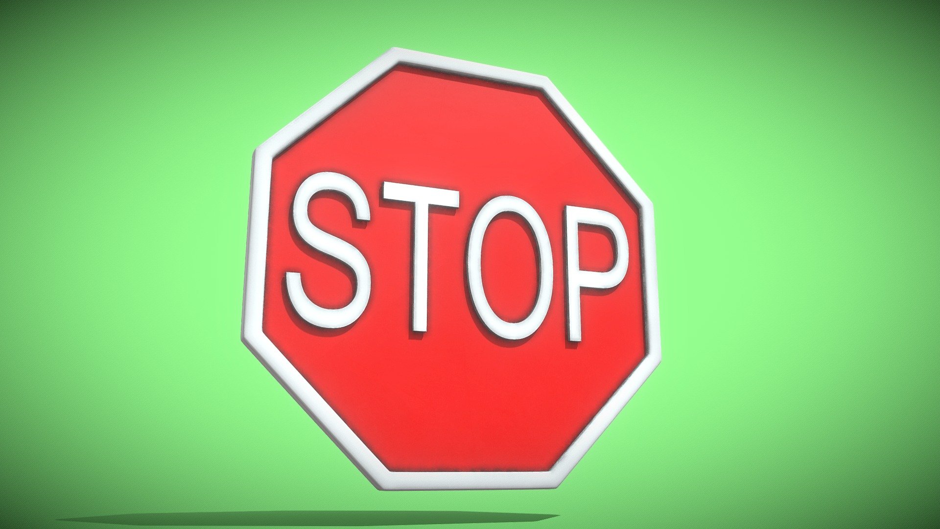 Stop Sign - Download Free 3D model by AnshiNoWara NG+ (@Anshinowara2 ...