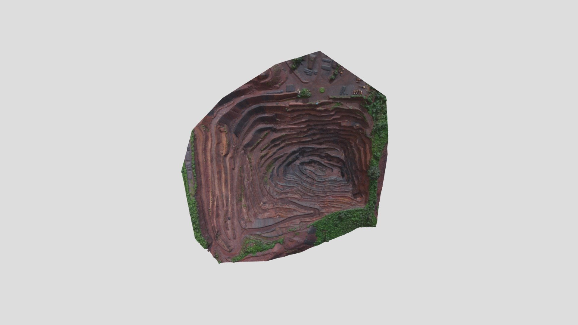 Open-Pit-Mine OBJ 3D Model - 3D model by crystalball.ai2019 [b1f42b5 ...