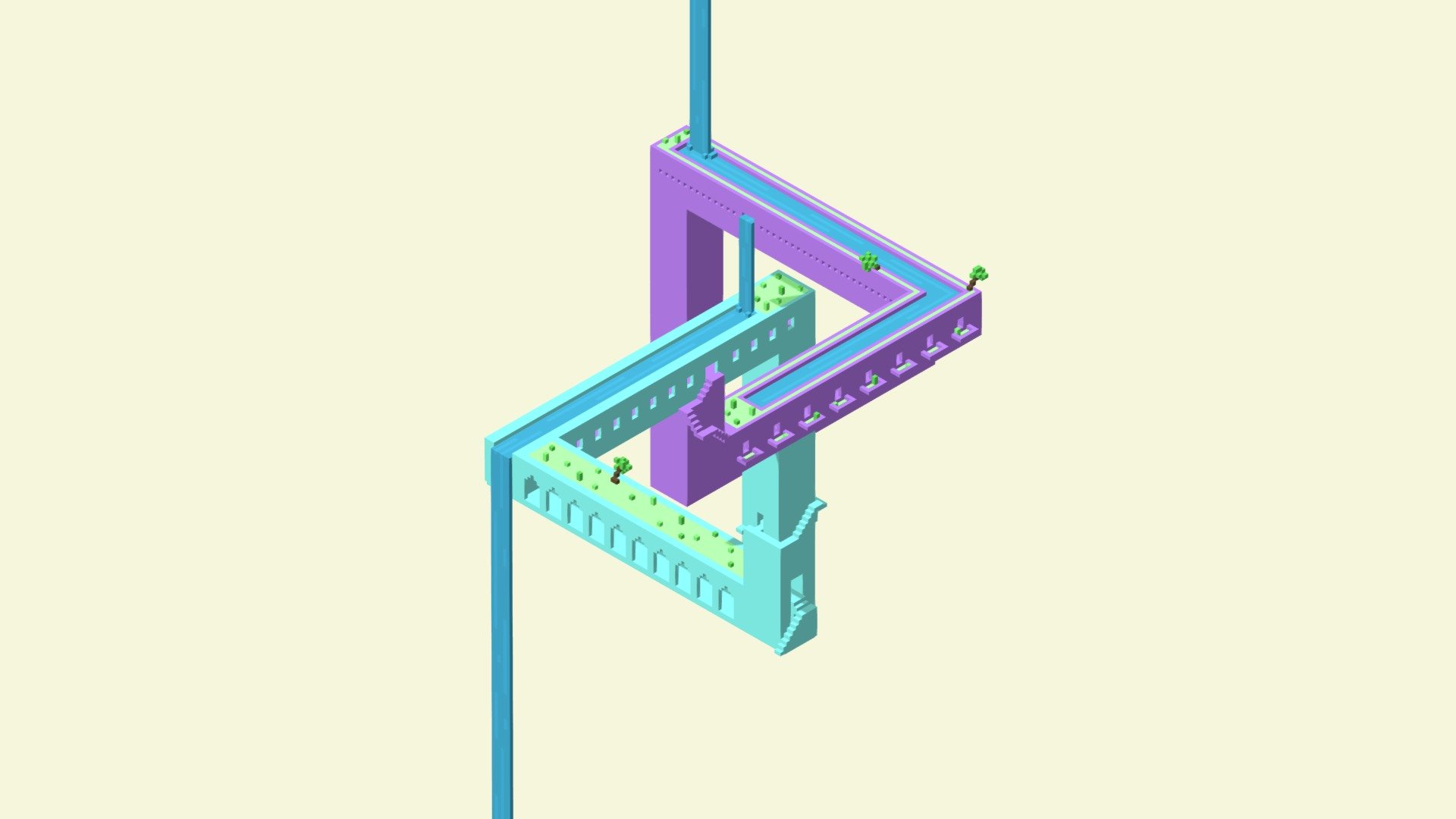 Voxel Penrose - 3D model by katnarts [b1f7094] - Sketchfab