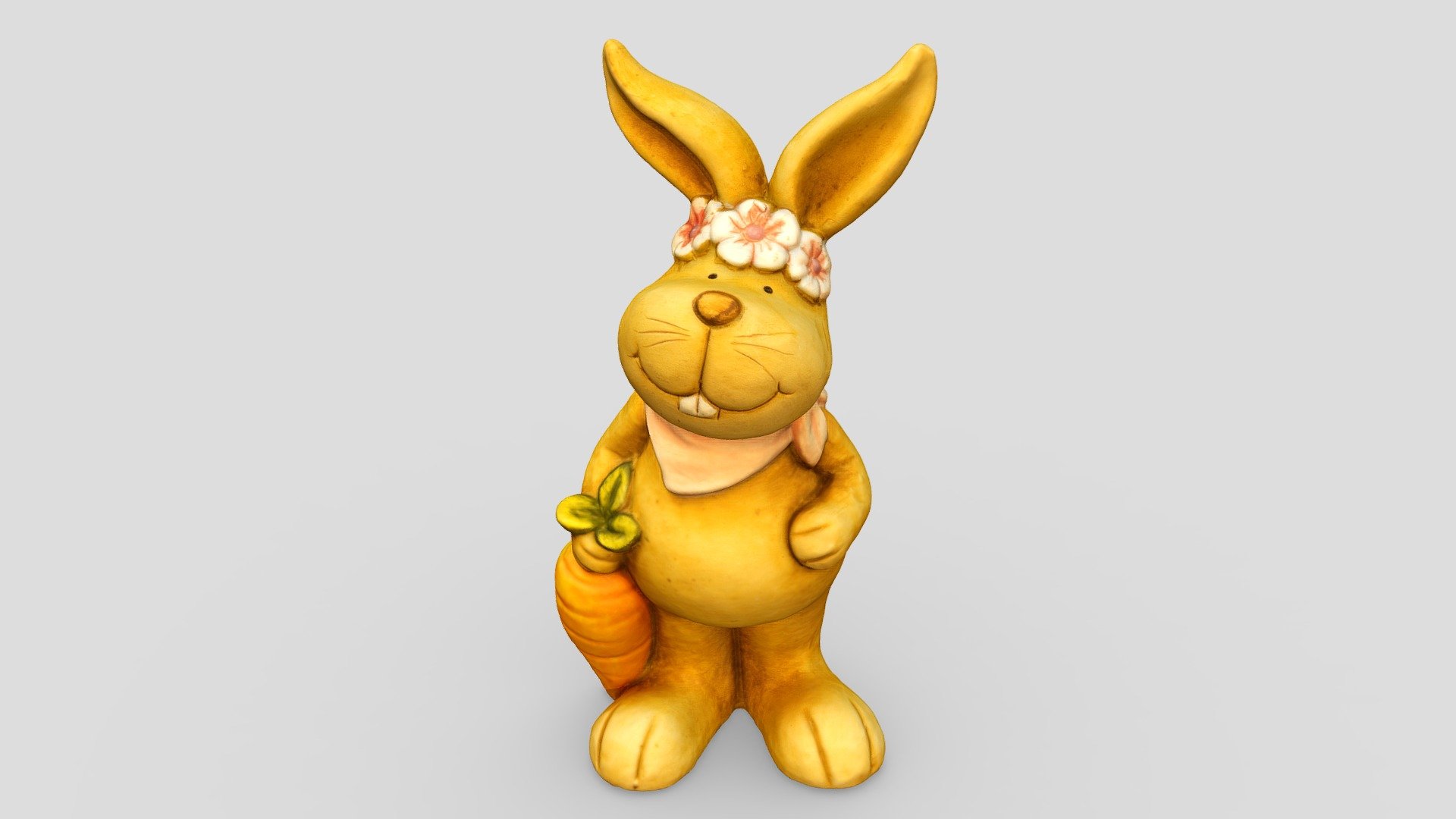 Garden Rabbit Sculpture - 3D model by Jesús Martín (@jss197) [b1f8369 ...