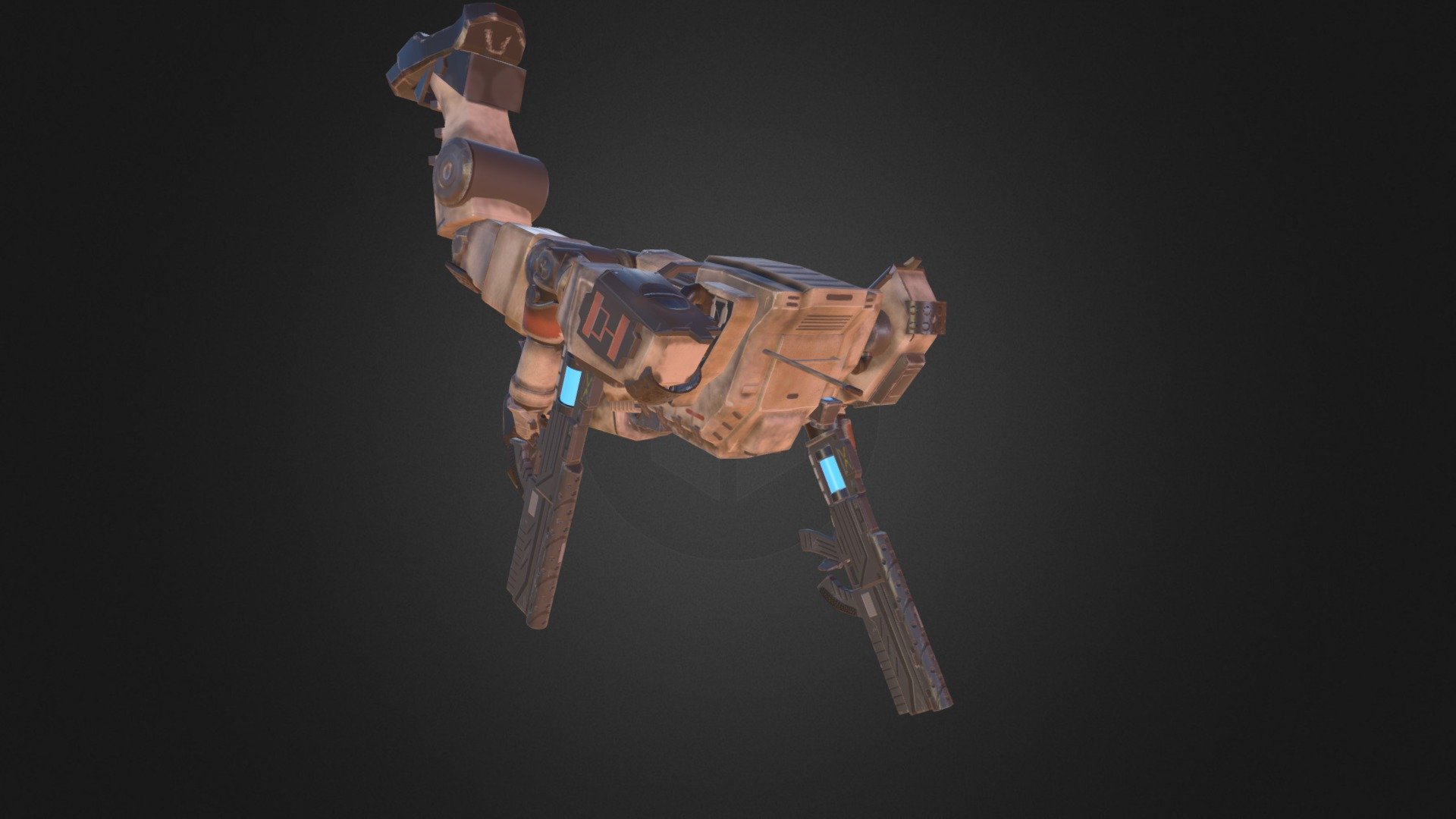 Mech Dual Wielder - 3D model by Marvin Supan (@marvinsupan) [b1f9436 ...
