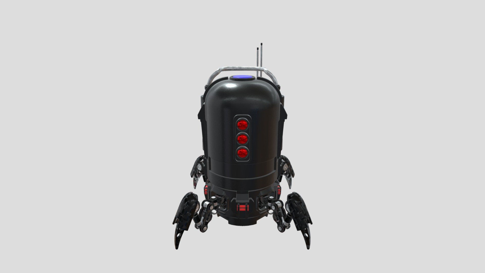 Urban Police Robot - 3D model by JakeLaMake [b1f9533] - Sketchfab