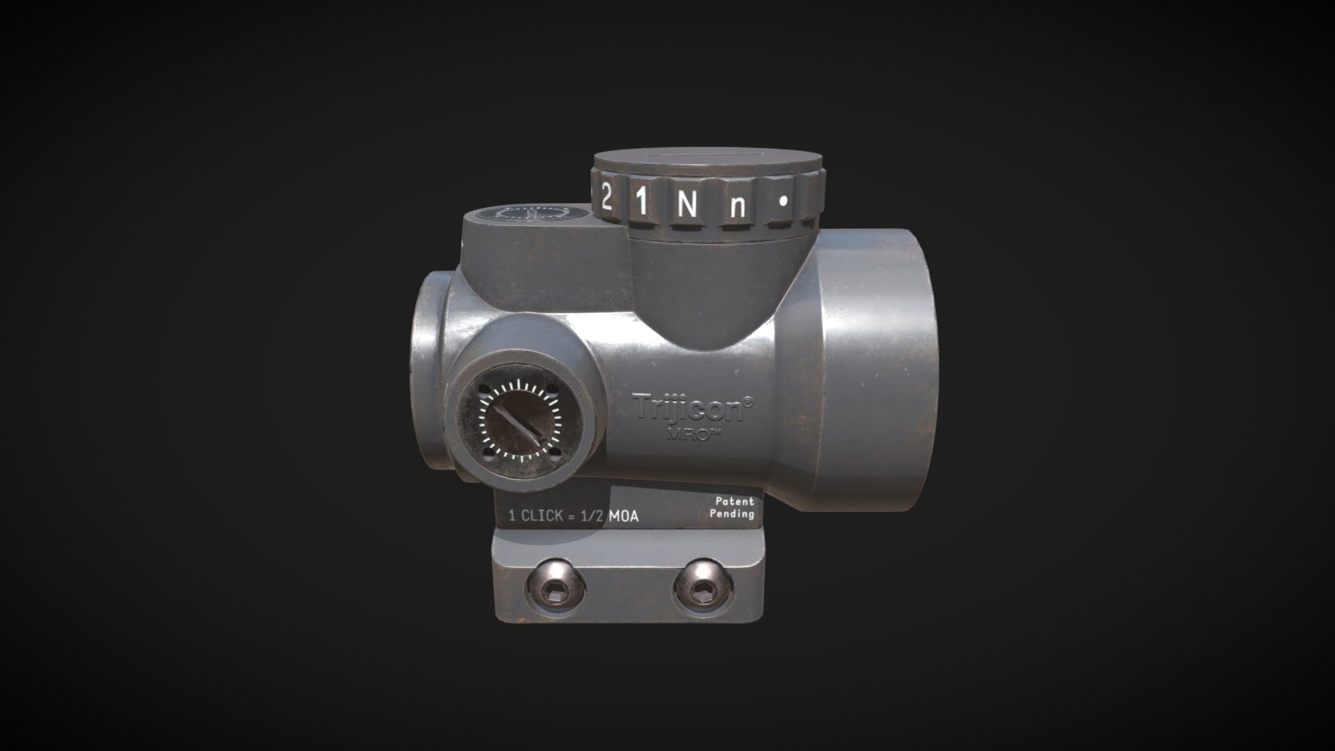 Trijicon MRO Reflex Sight - Download Free 3D model by GregoryPie ...