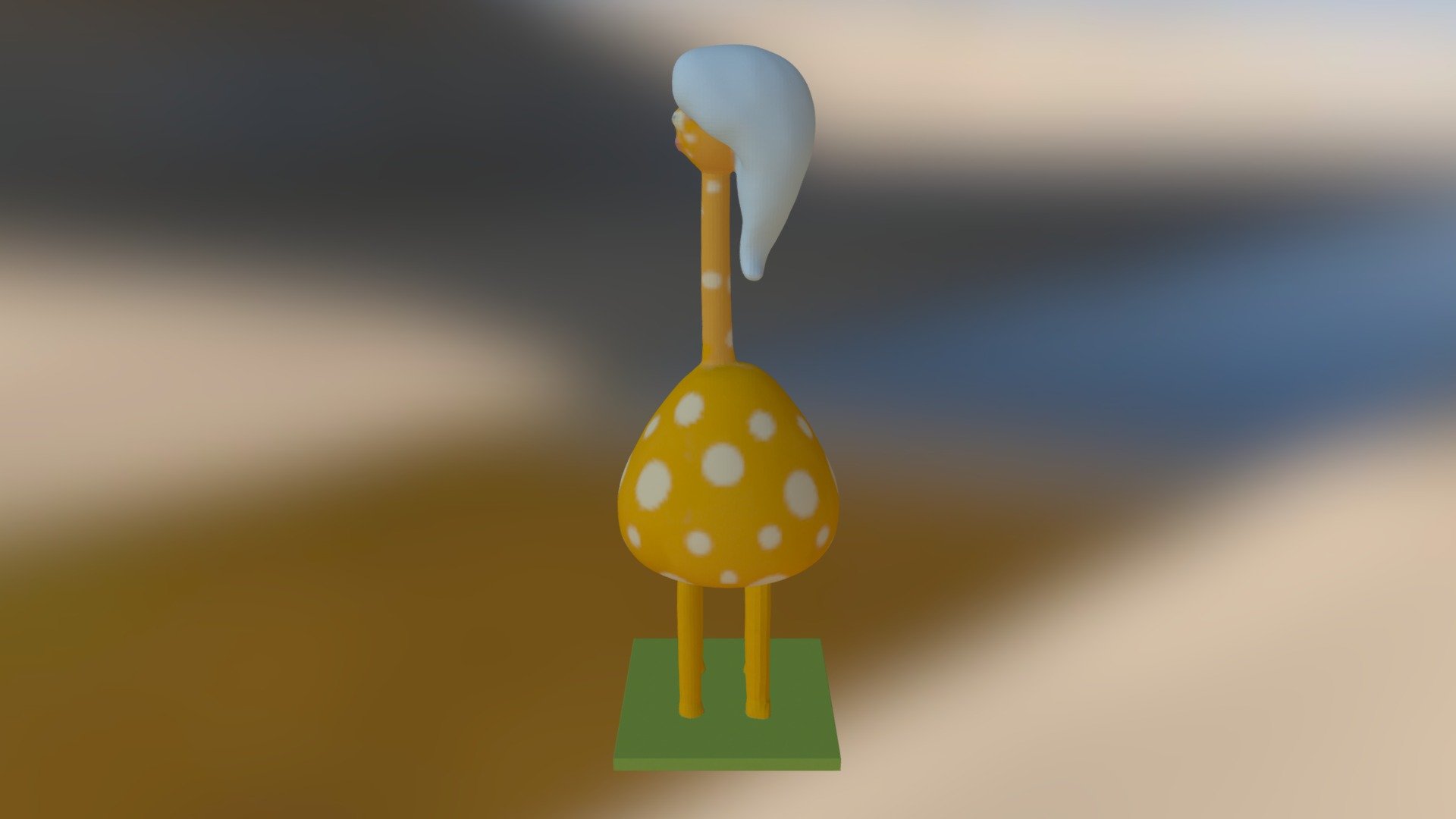 #246 - Orange Alien - 3D model by 3D Art Geeks (@kcs) [b1fd2d5] - Sketchfab