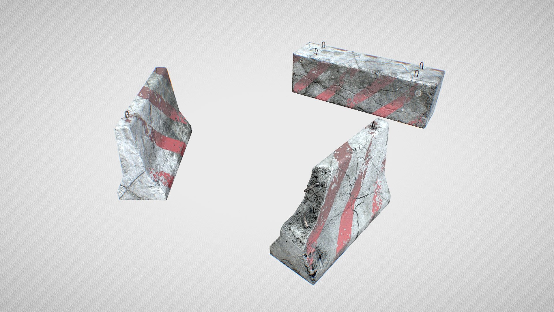 Road Blocks - 3D model by djkorg [b1fd3a7] - Sketchfab