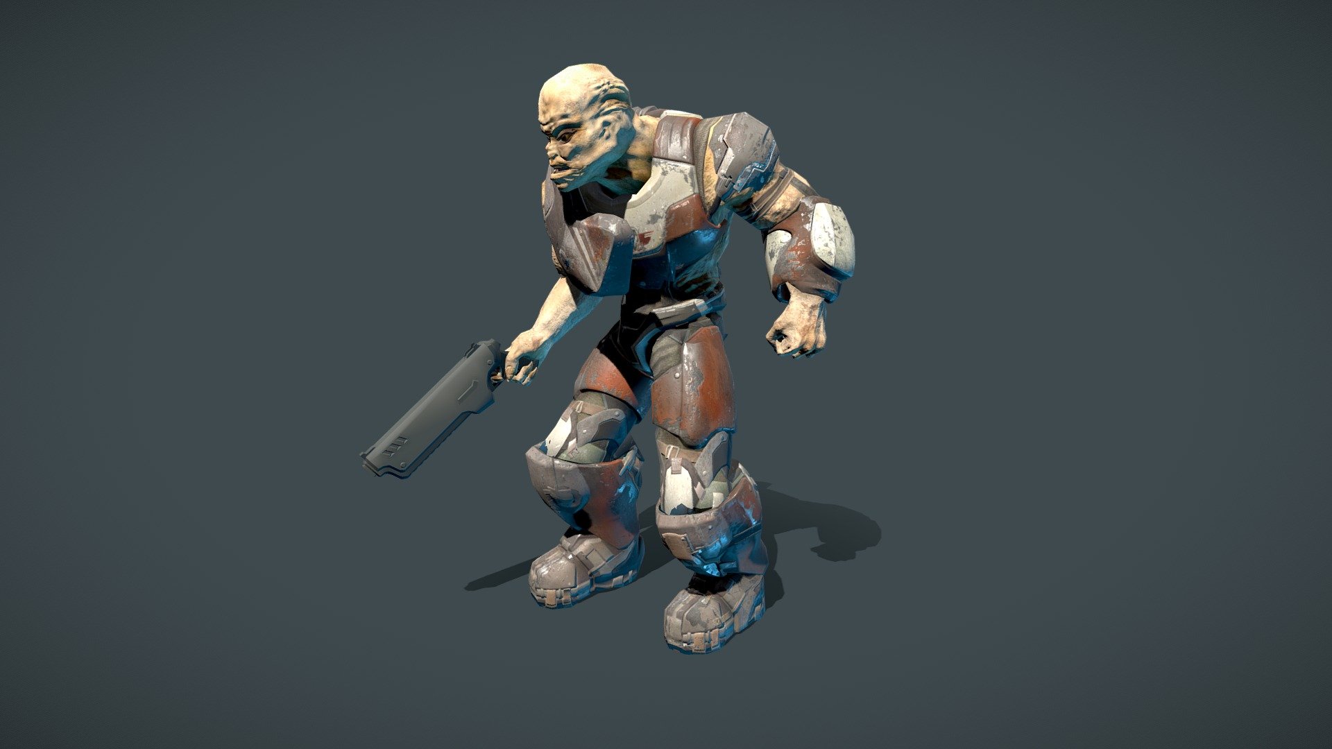 Beast Soldier - 3D model by l0wpoly [b1fdd40] - Sketchfab