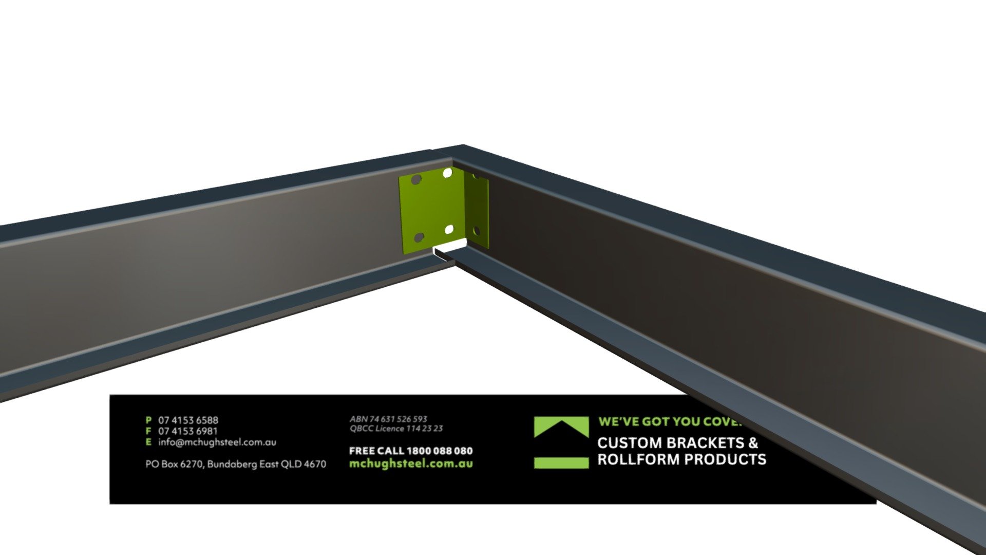 GPBKT200 General Purpose Purlin Bracket 200 - 3D model by mchughsteel ...