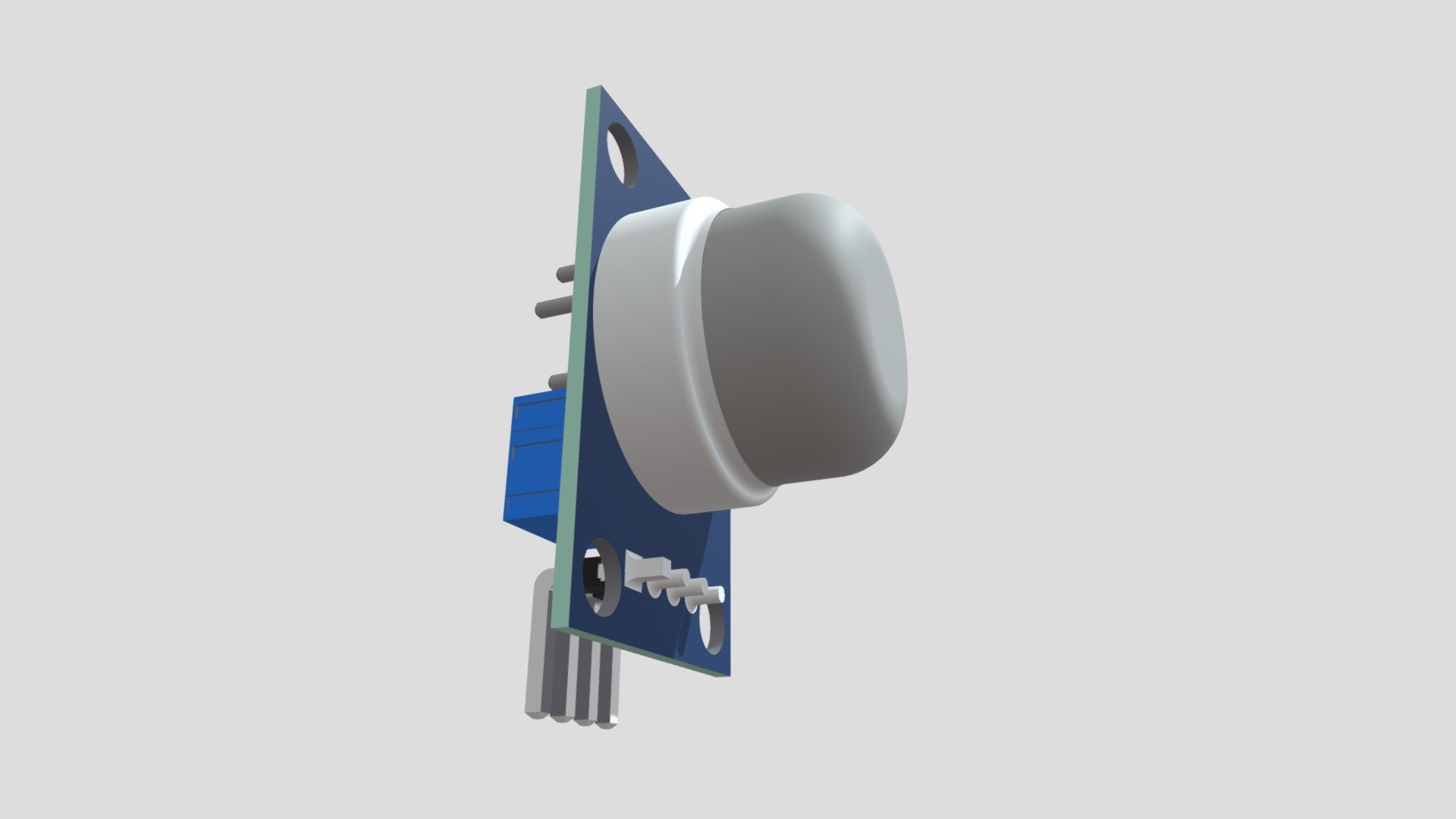MQ2 LPG CO Smoke Gas Sensor - Download Free 3D model by Alitotle ...