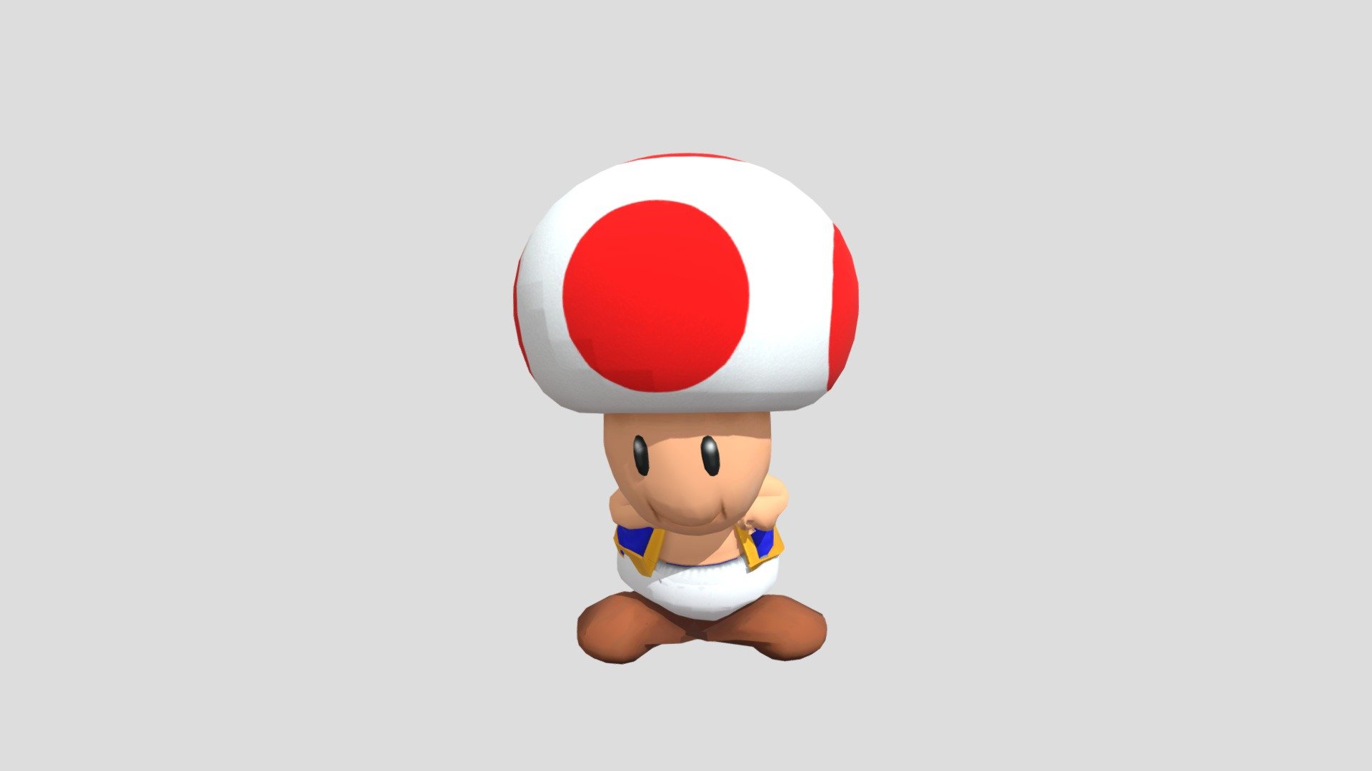 Toad Dancing from Super Mario - Download Free 3D model by 3D by Renato ...