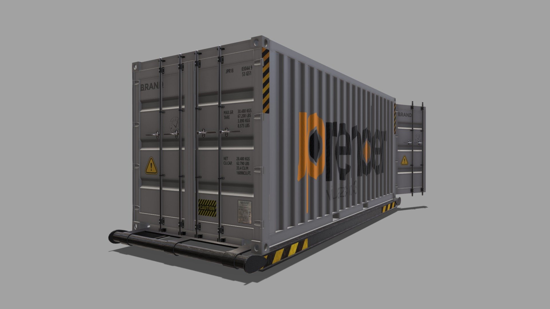 container 20 foot - 3D model by javi3rP [b204c48] - Sketchfab
