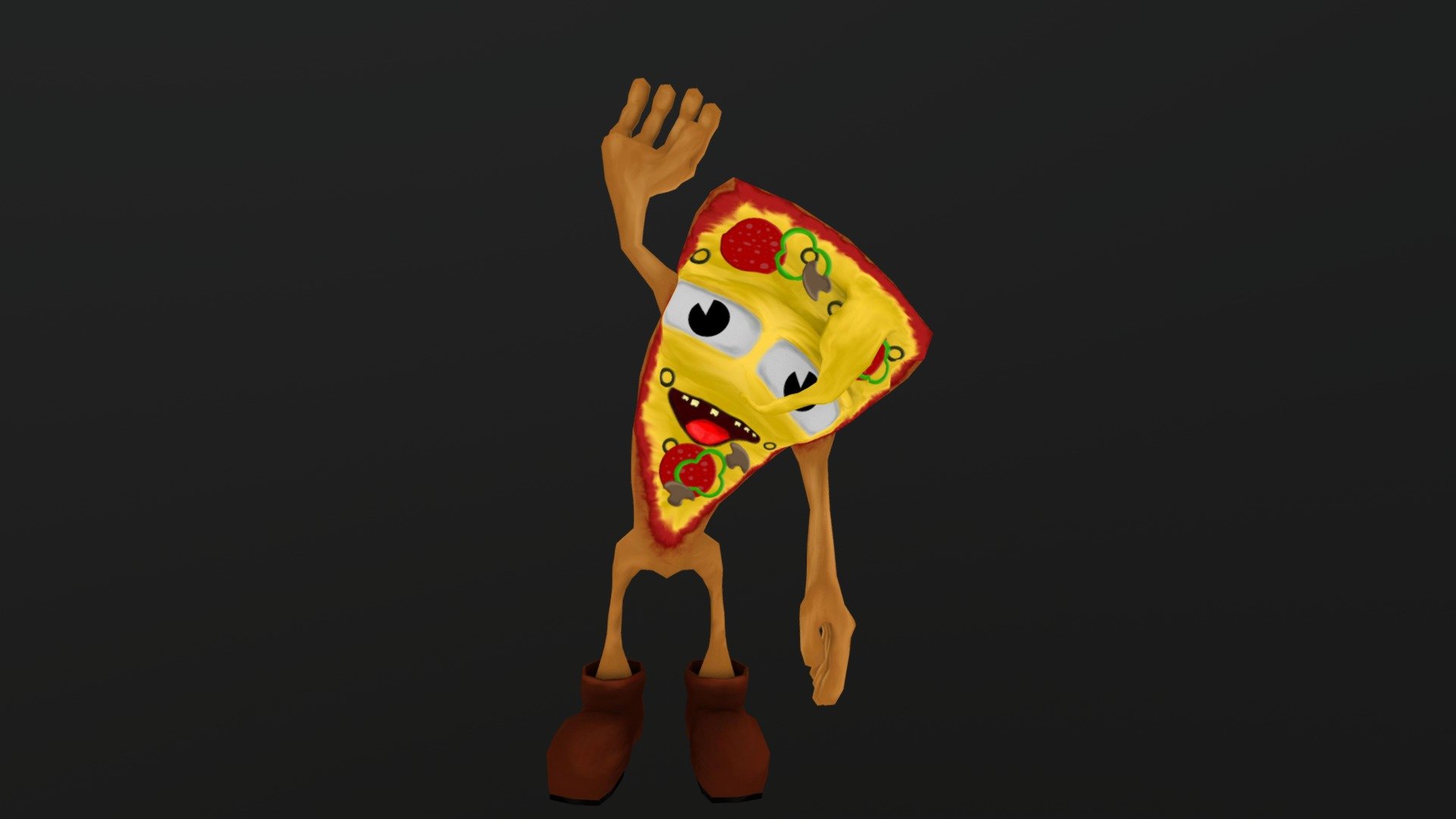 Animated Pizza Mascot - 3D model by Sculptyfix (@RennSemmel81) [b20c3e5 ...