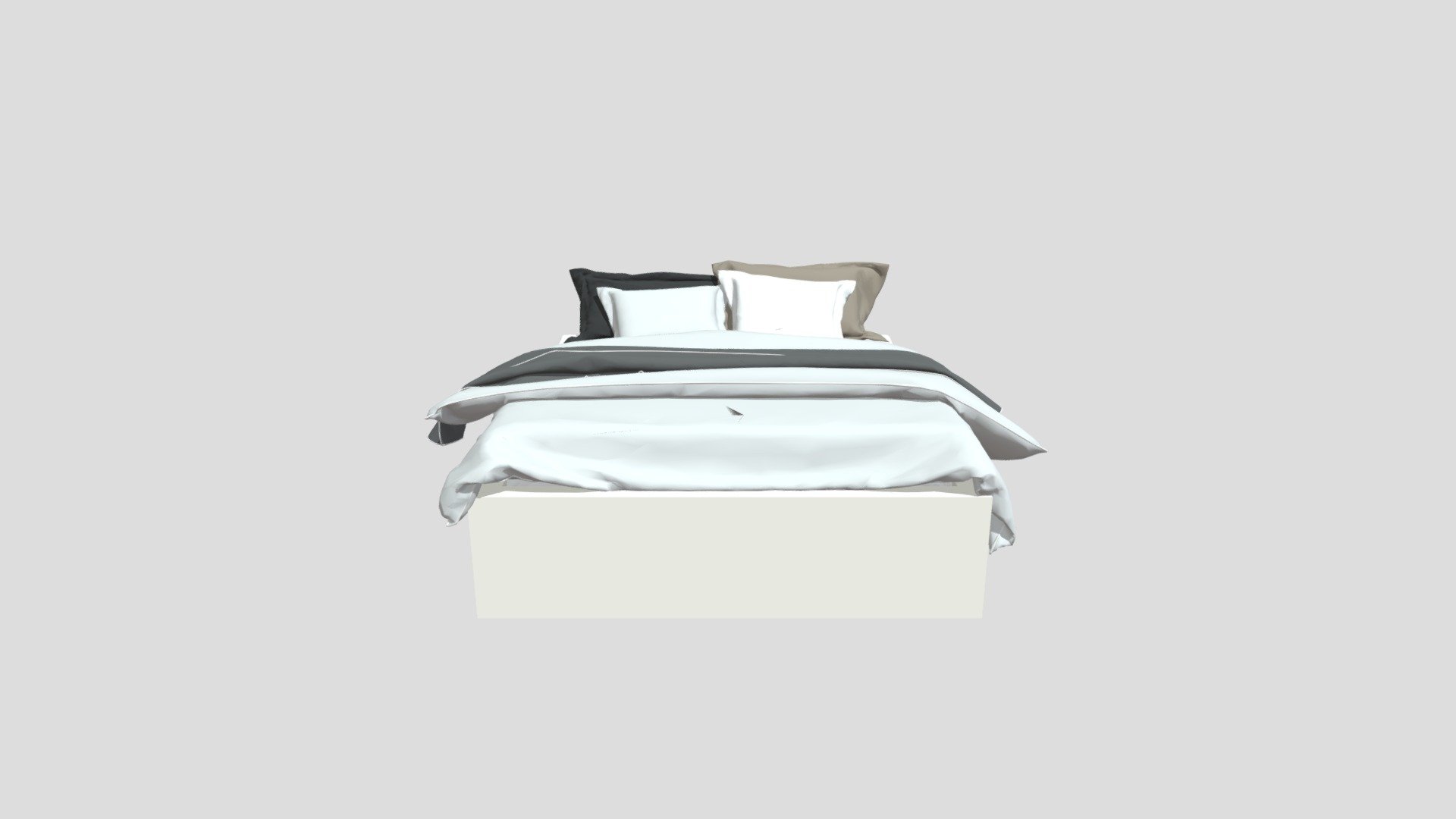 Queen Bed - 3D model by JetsetJeanie [b20d3d7] - Sketchfab