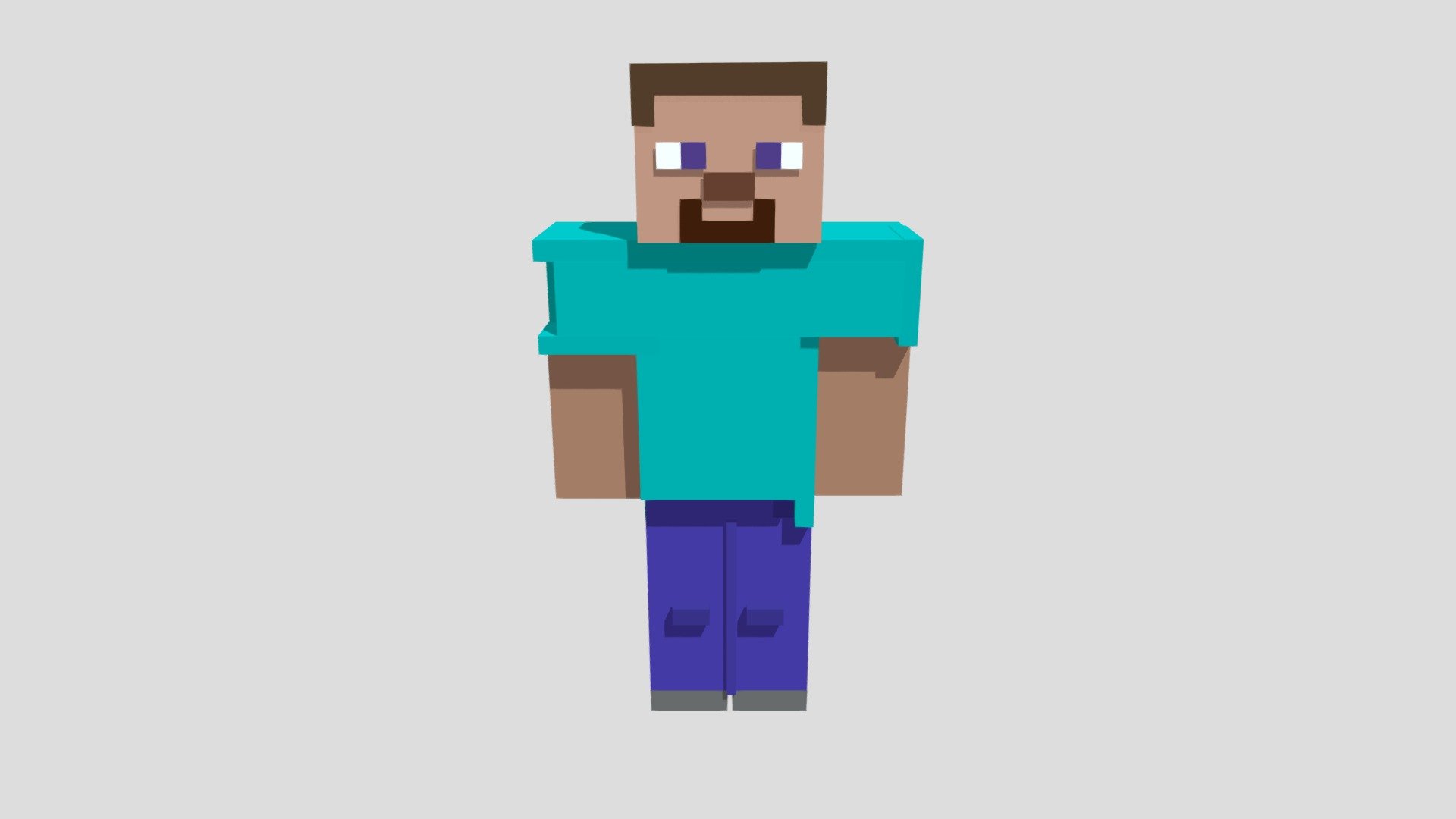 Minecraft blocky steve - Download Free 3D model by virtualleaf9 ...