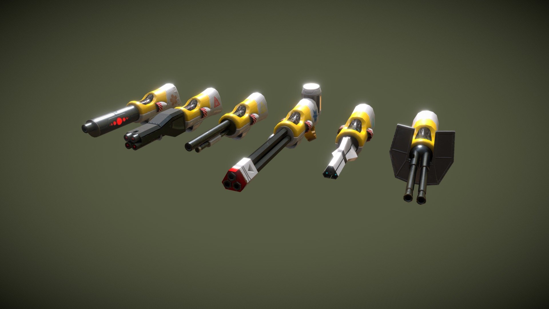 Gun Collection - 3D model by M_Kurisu [b20dcd0] - Sketchfab